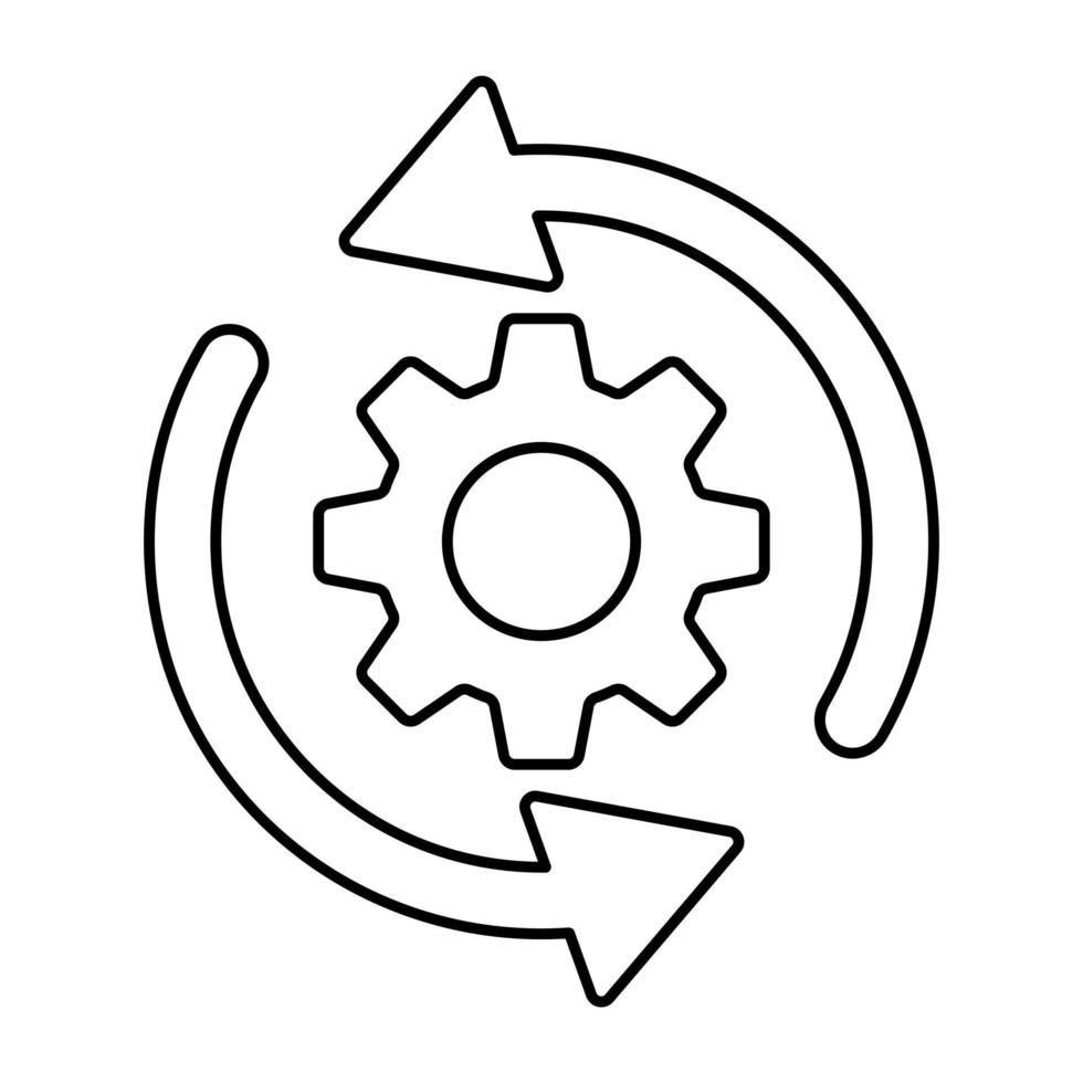 An editable design icon of setting update 12761798 Vector Art at Vecteezy