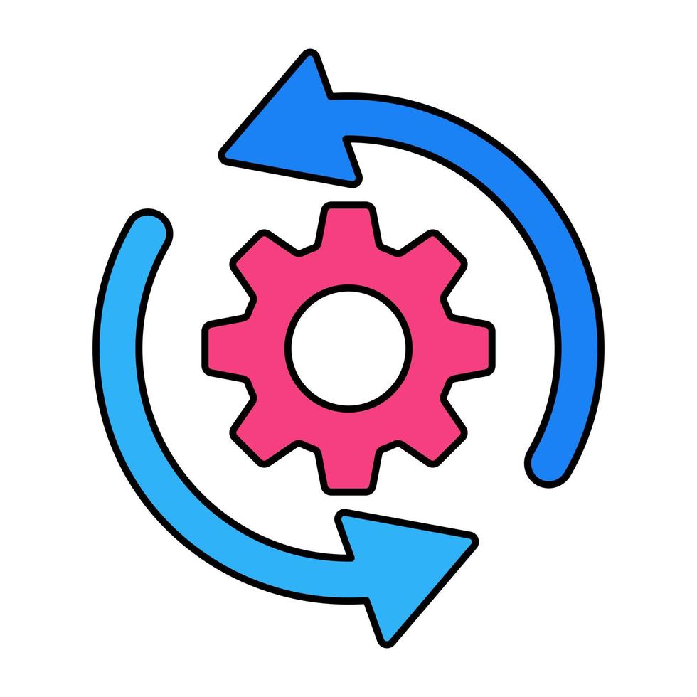 An editable design icon of setting update 12761813 Vector Art at Vecteezy