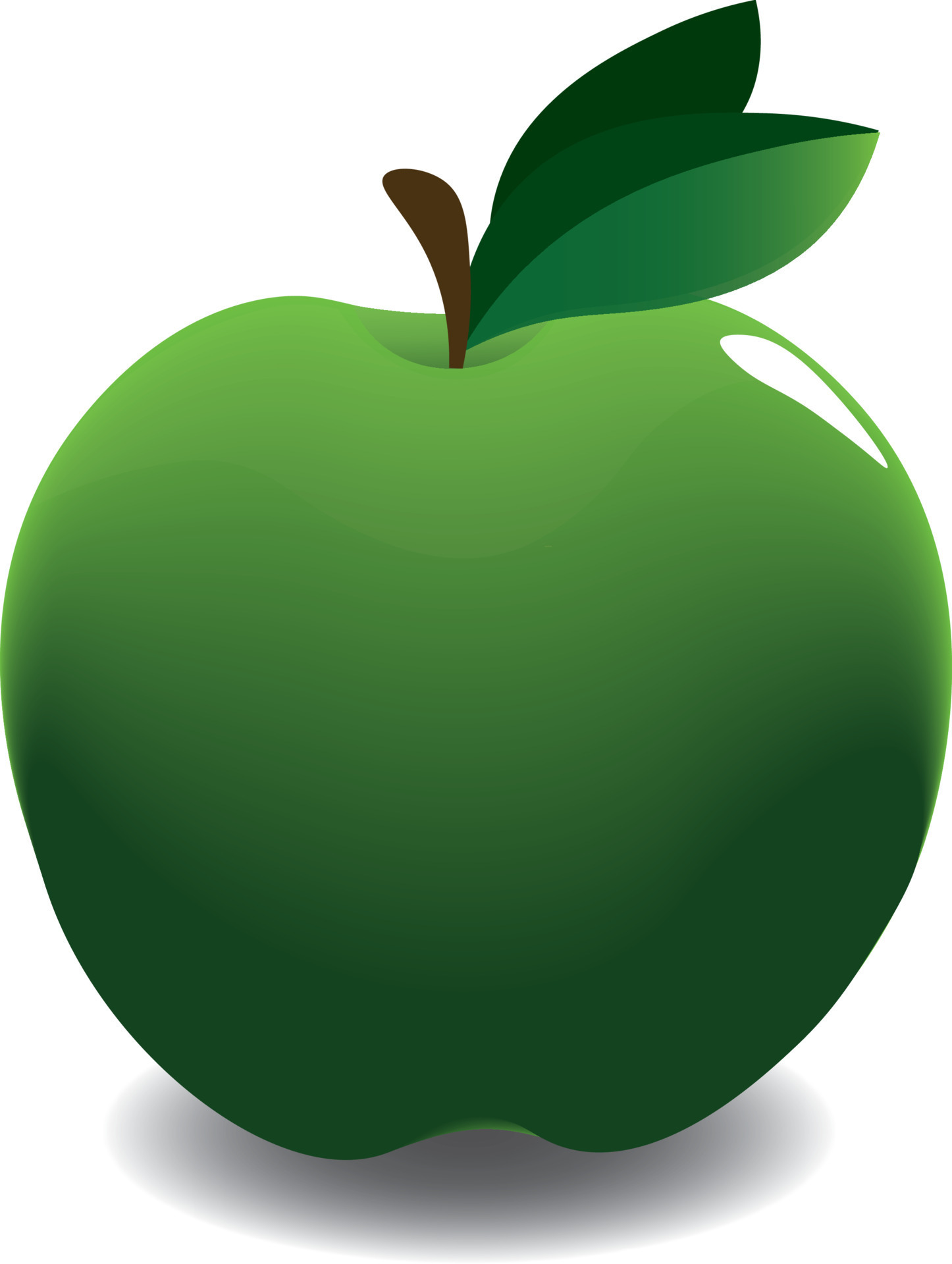 manzana verde. Ilustración de vector de diseño plano de una manzana ... manzana verde. Ilustración de vector de diseño plano de una manzana ...