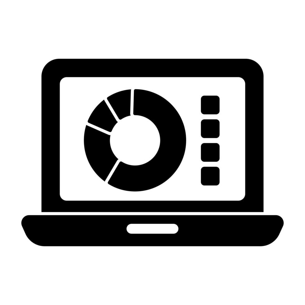 A premium download icon of online data analytics 12764925 Vector Art at ...