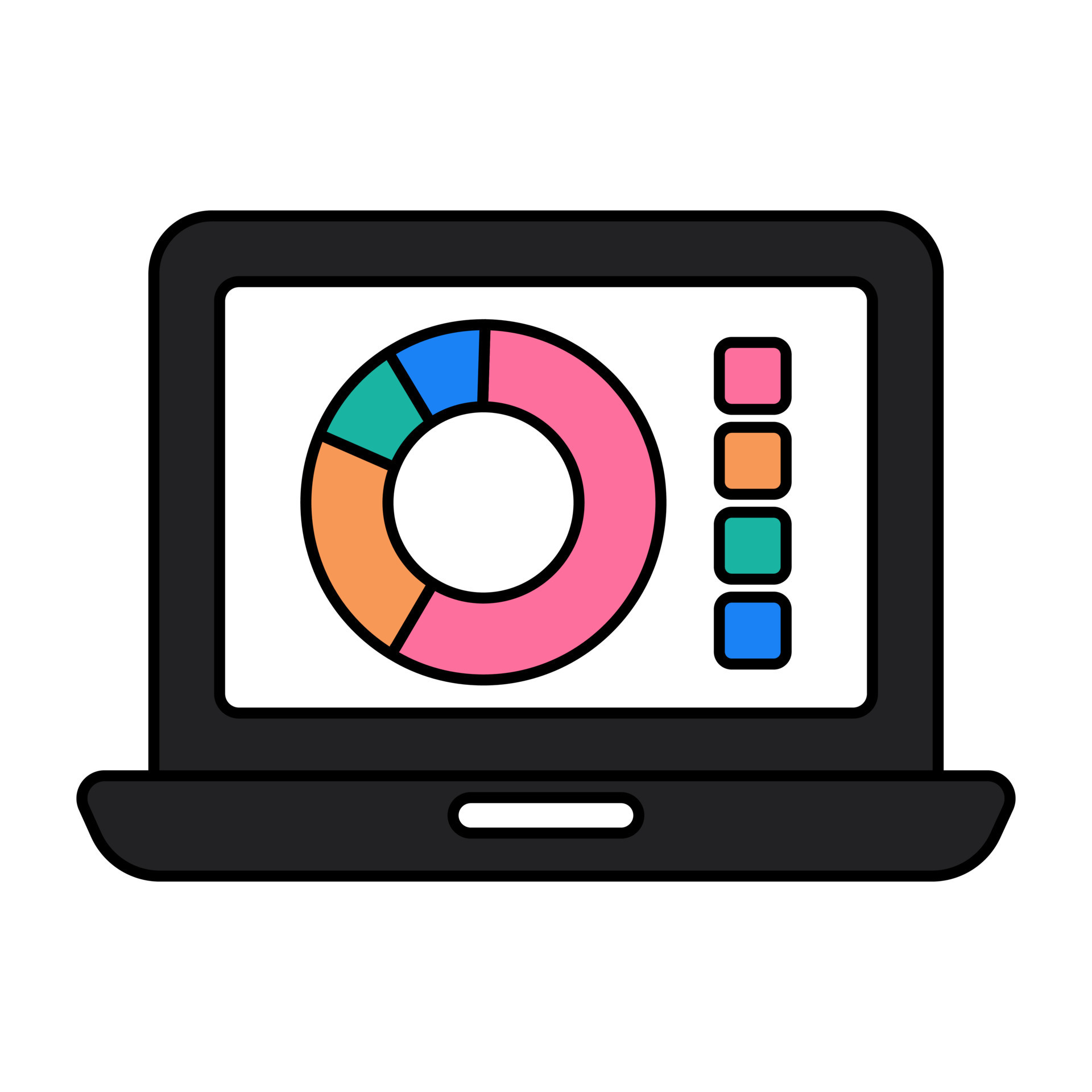 A premium download icon of online data analytics 12765072 Vector Art at ...