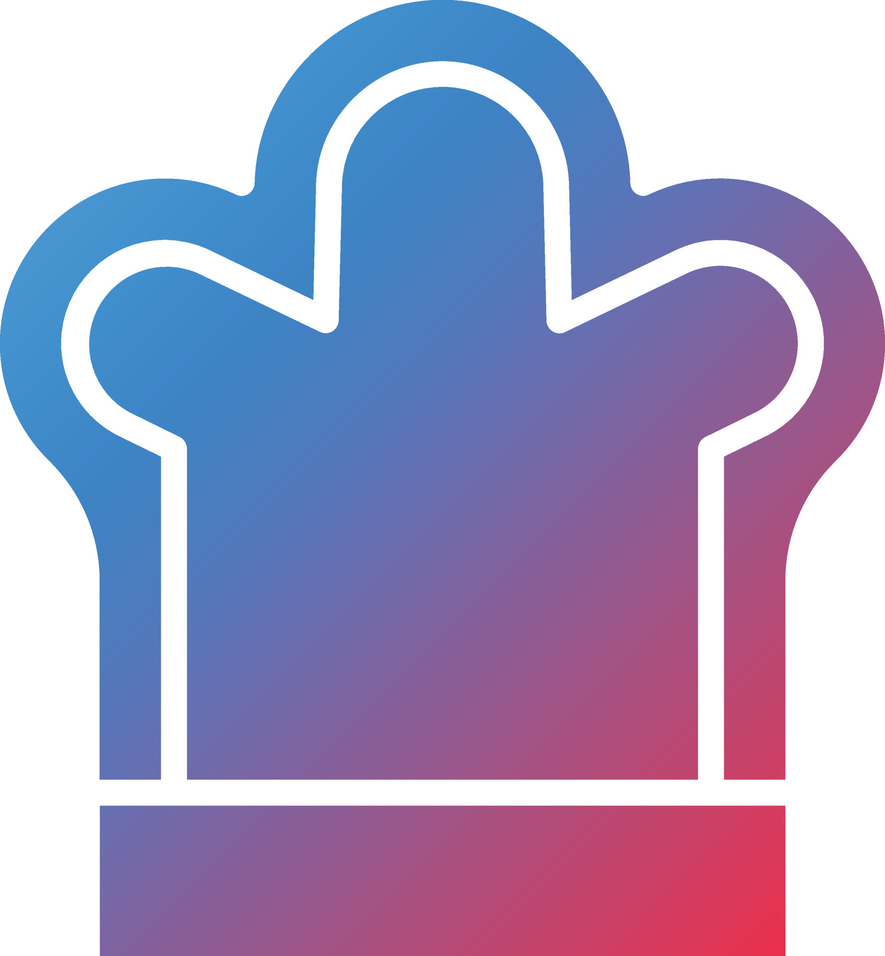 Chef Hat Icon Style 12765935 Vector Art at Vecteezy