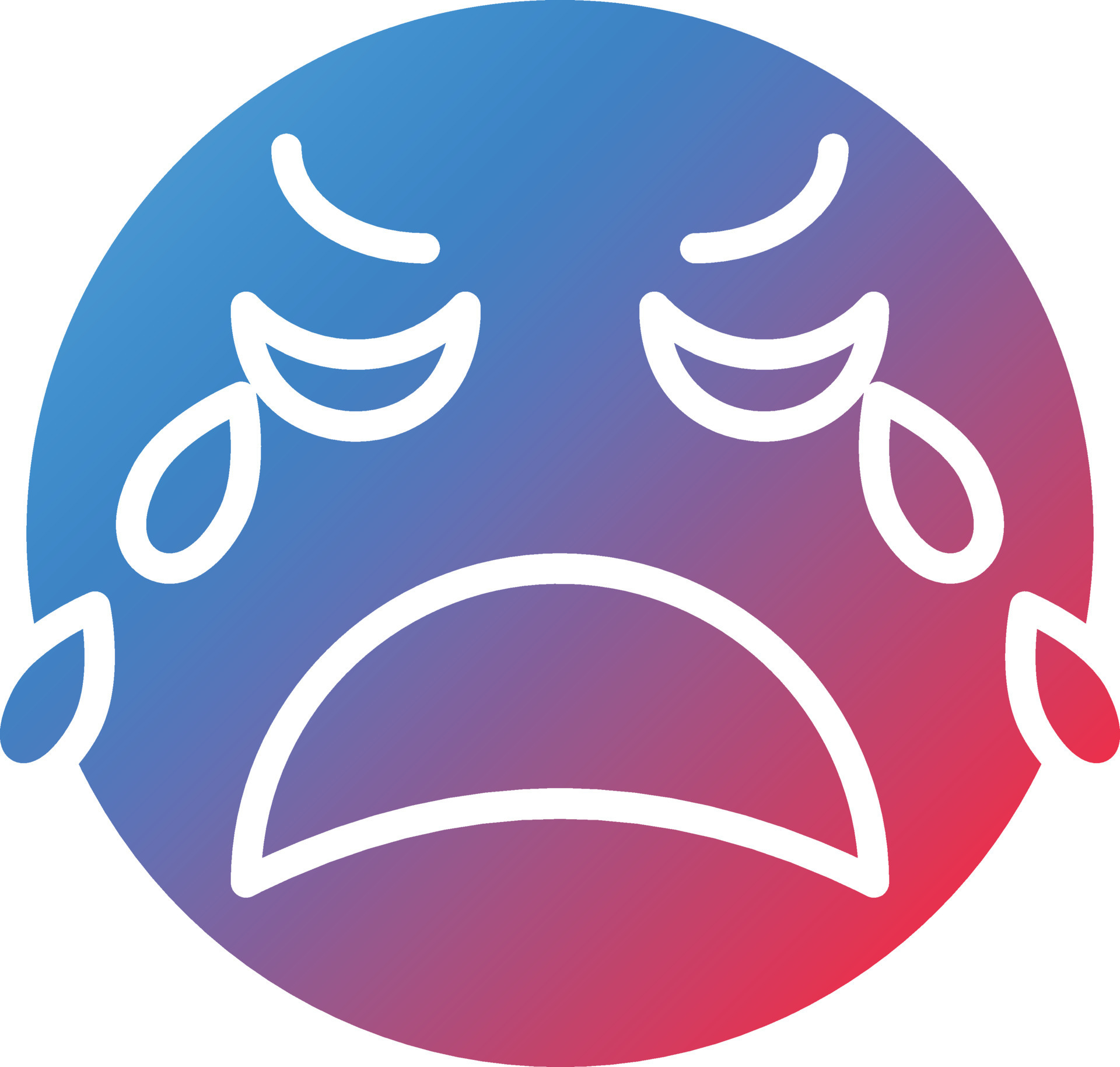 Crying Icon Style 12766685 Vector Art at Vecteezy
