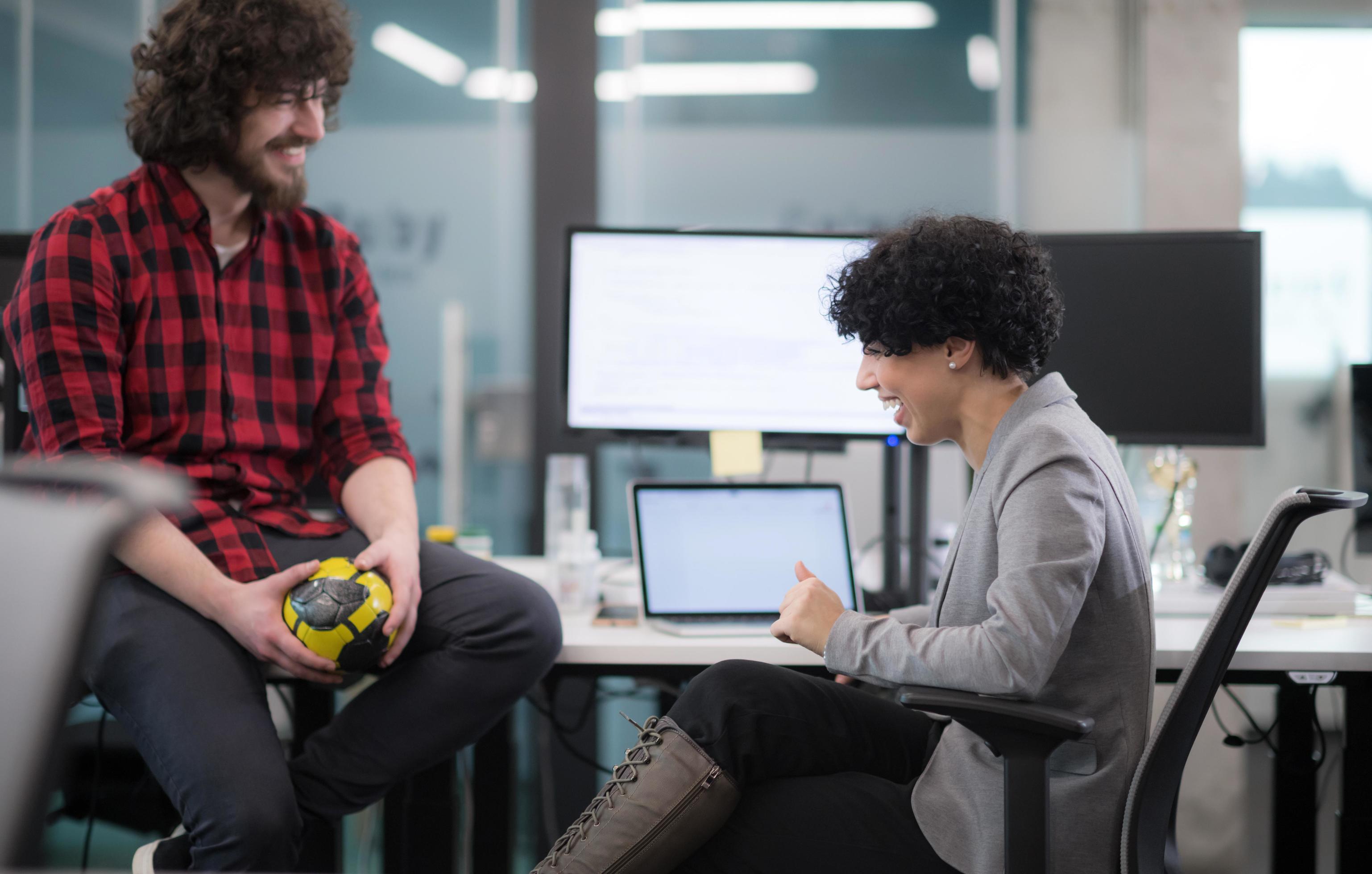 Software Developers Couple Writing Programming Code 12767857 Stock