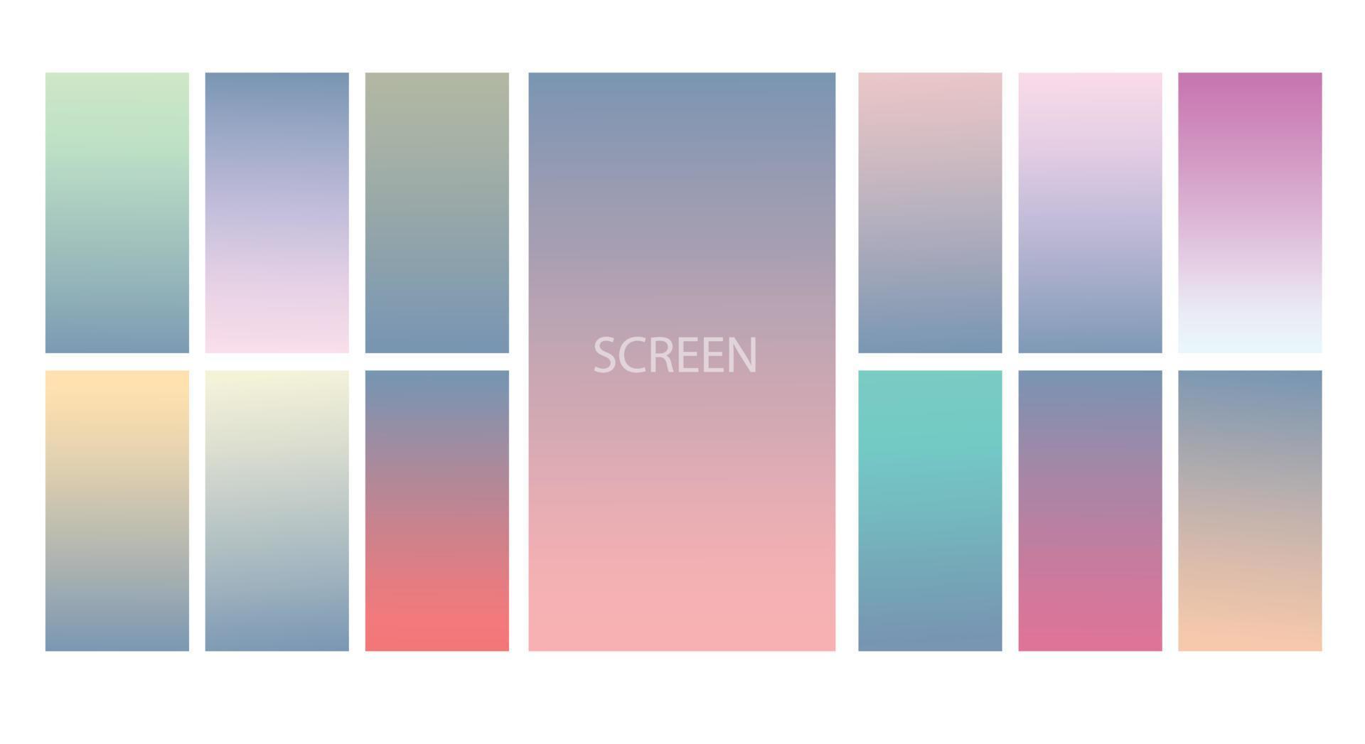 Modern Screen Vector Pastel Gradient Background Vibrant Smooth Soft