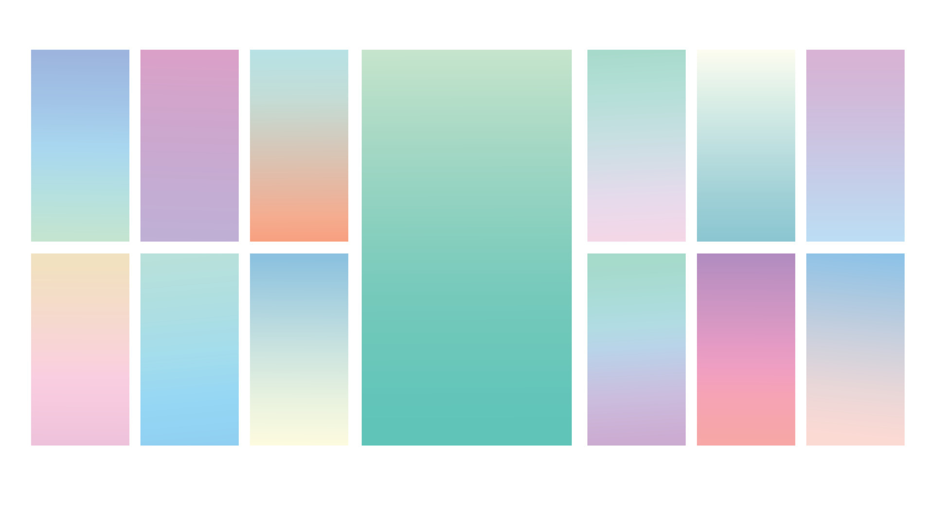 Set of Pastel gradient background. Soft pastel gradient background ...