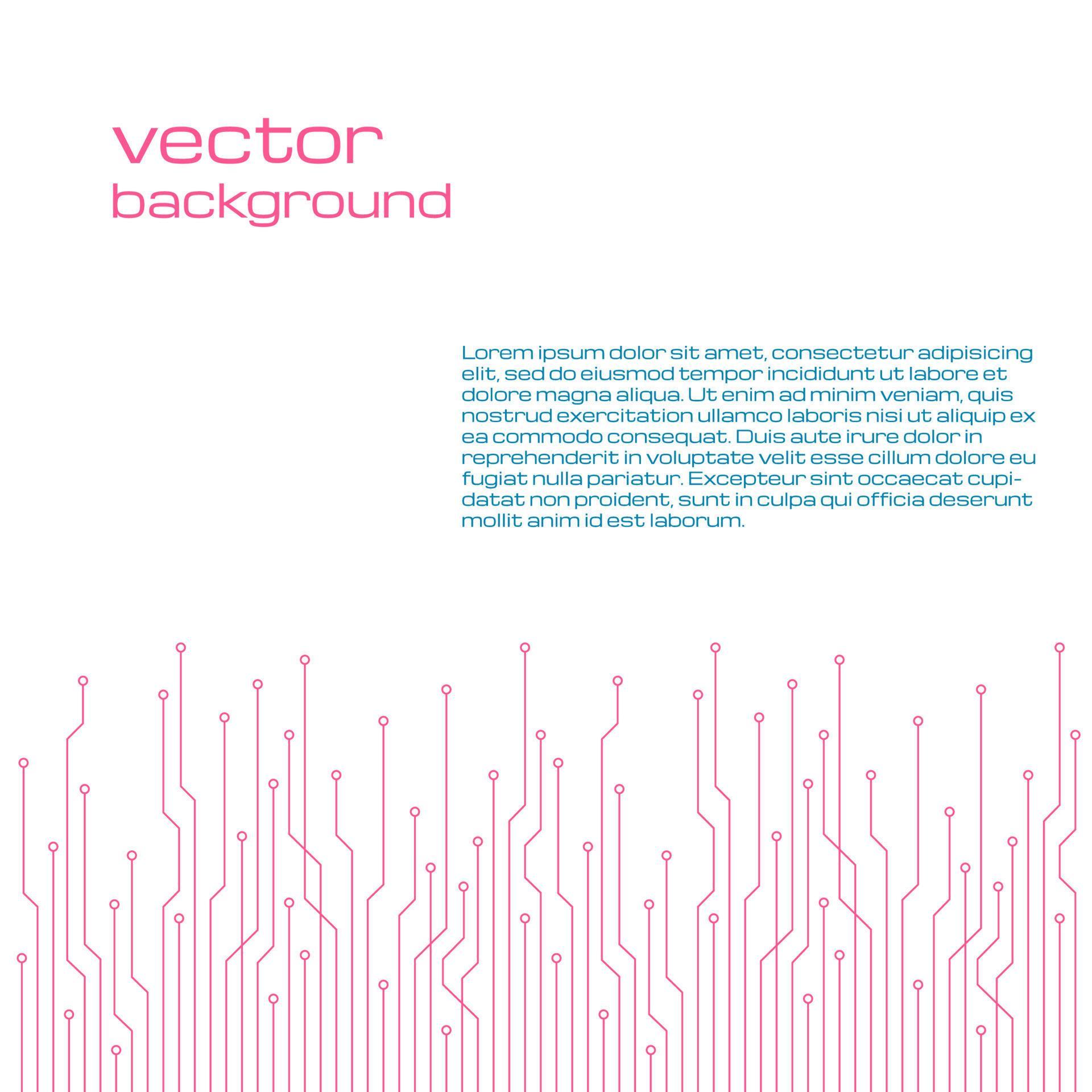 Abstract Technological White Background With Elements Of The Microchip