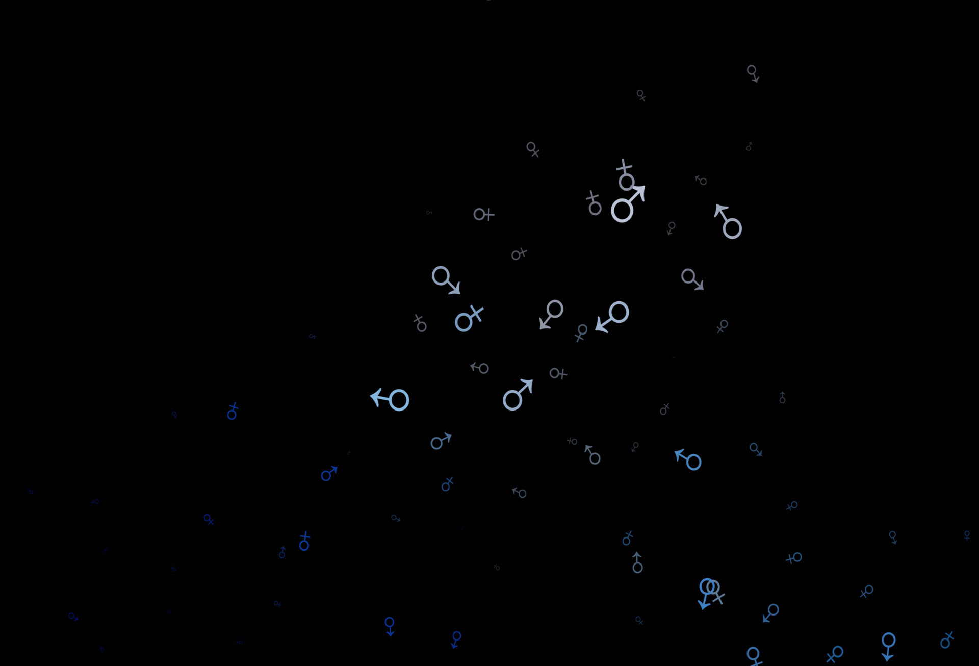 Dark Blue Vector Background With Gender Symbols 12774899 Vector Art At Vecteezy