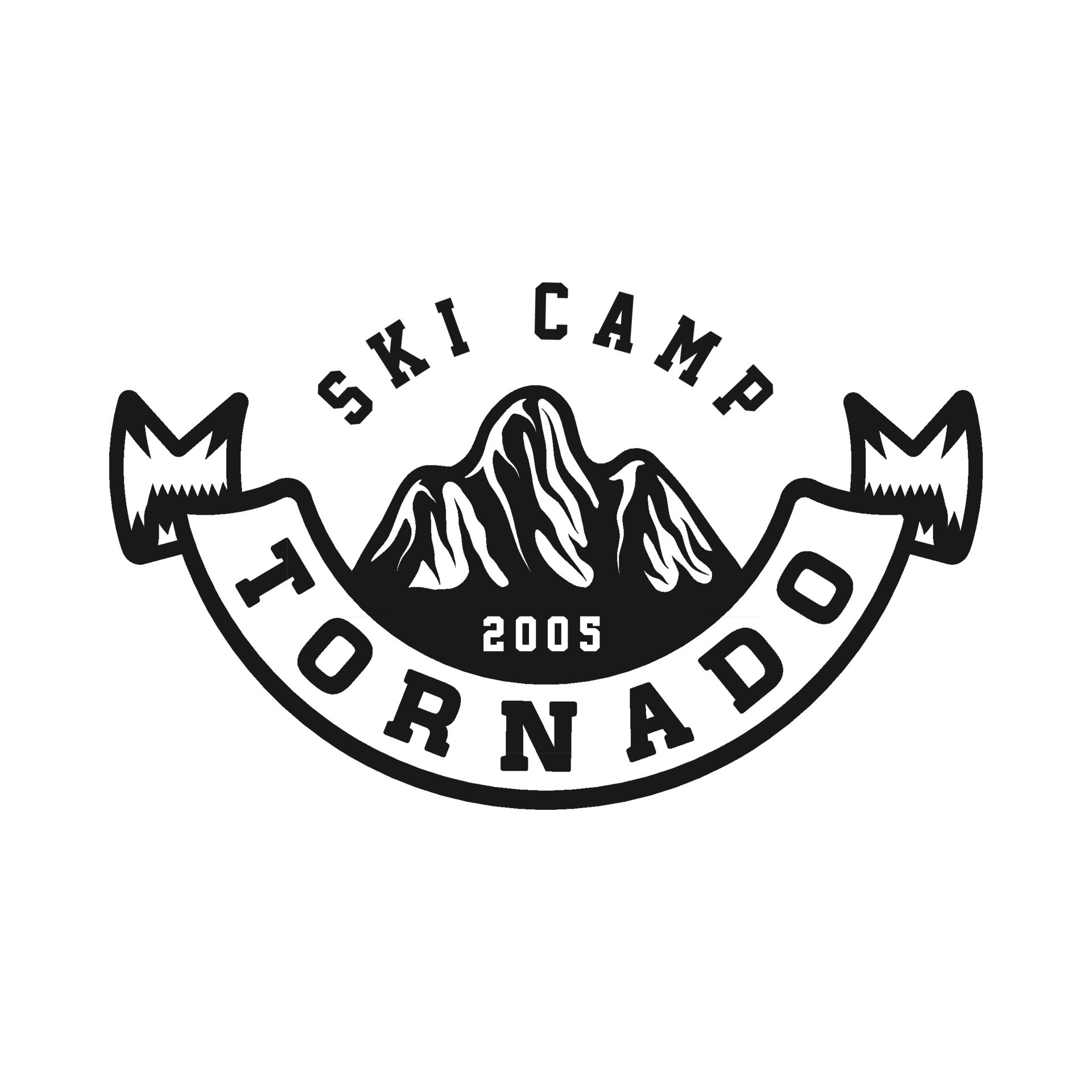 Vintage retro winter sport ski snowboard or adventure emblem, logo ...