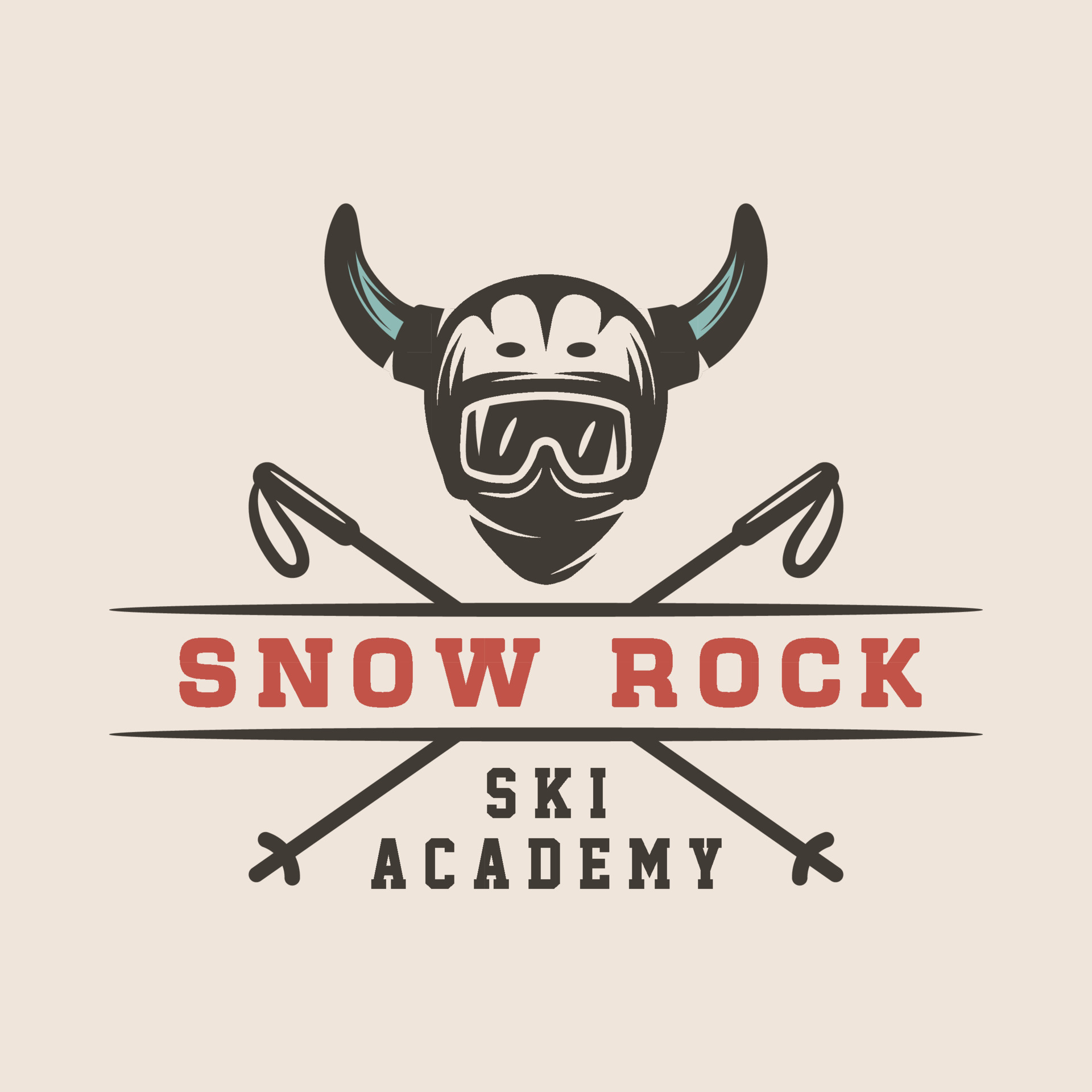 Vintage retro winter sport ski snowboard or adventure emblem, logo ...