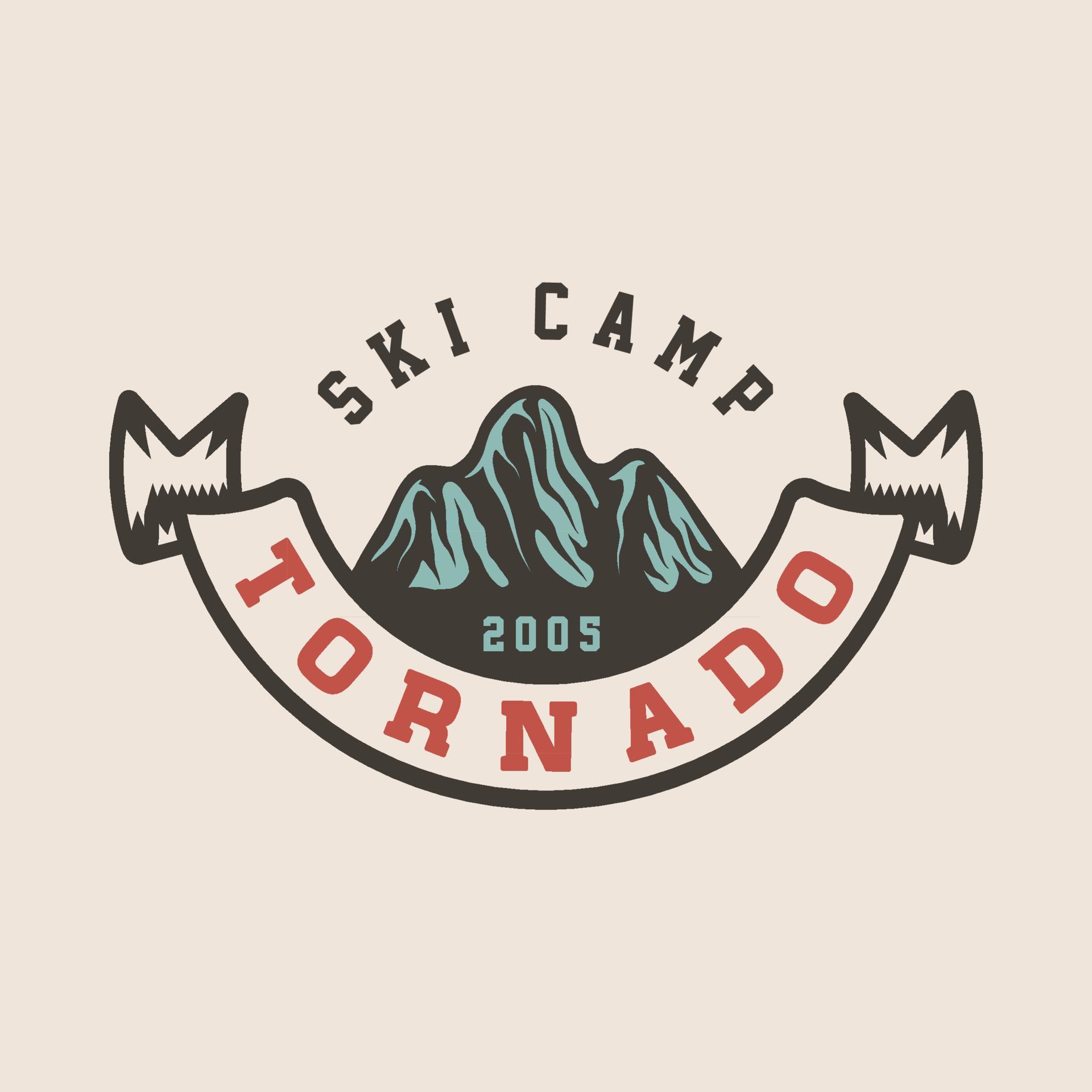 Vintage retro winter sport ski snowboard or adventure emblem, logo ...