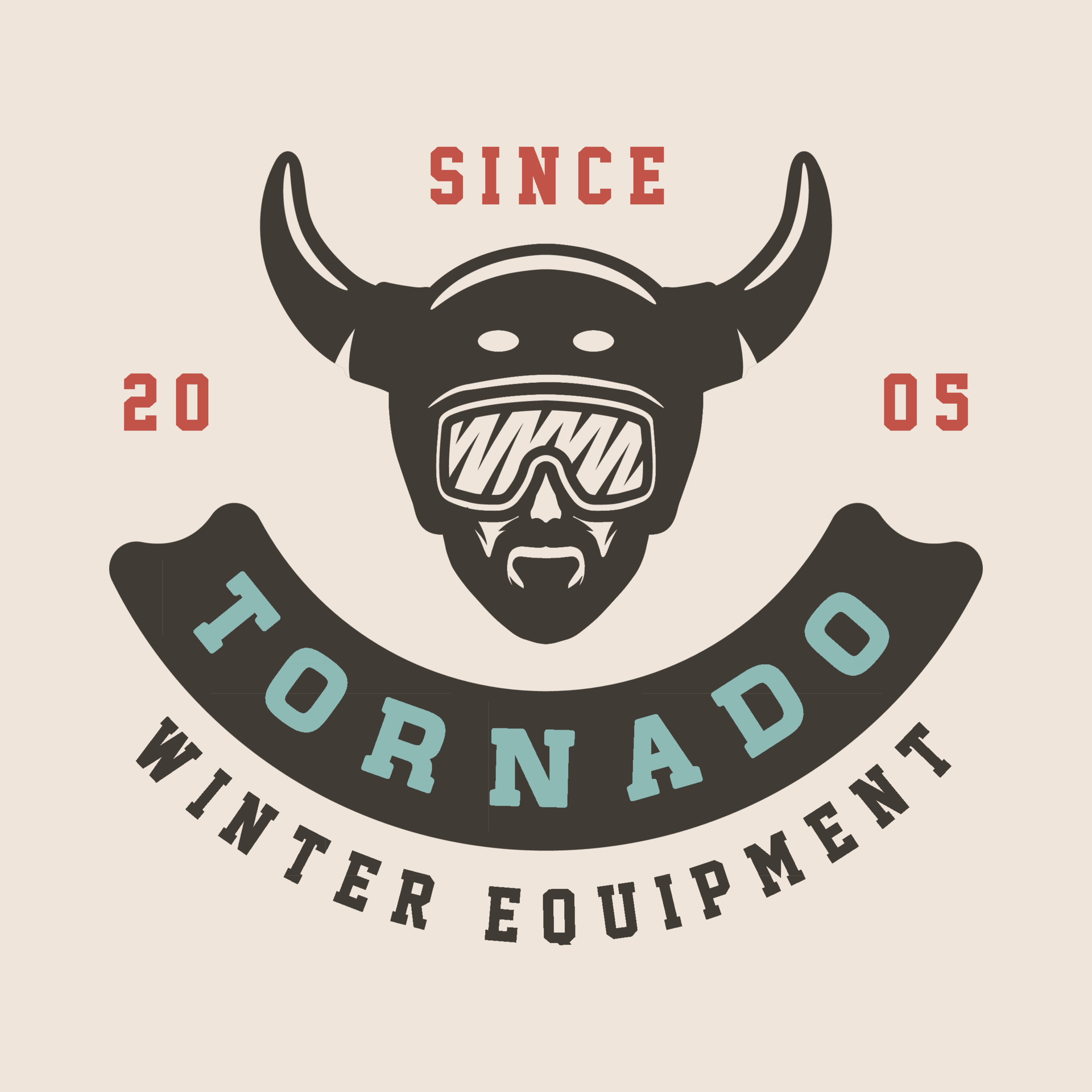 Vintage retro winter sport ski snowboard or adventure emblem, logo ...