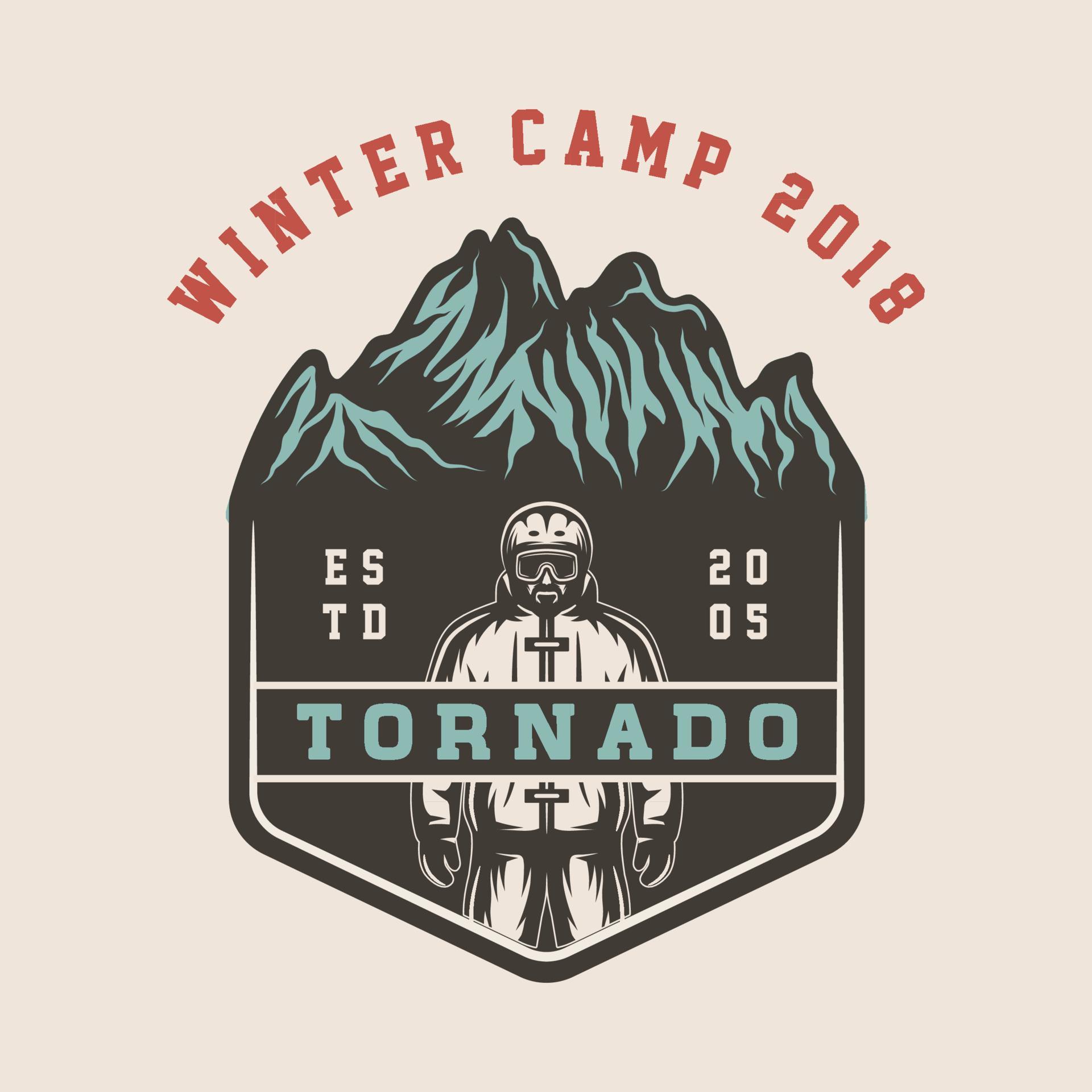 Vintage retro winter sport ski snowboard or adventure emblem, logo ...