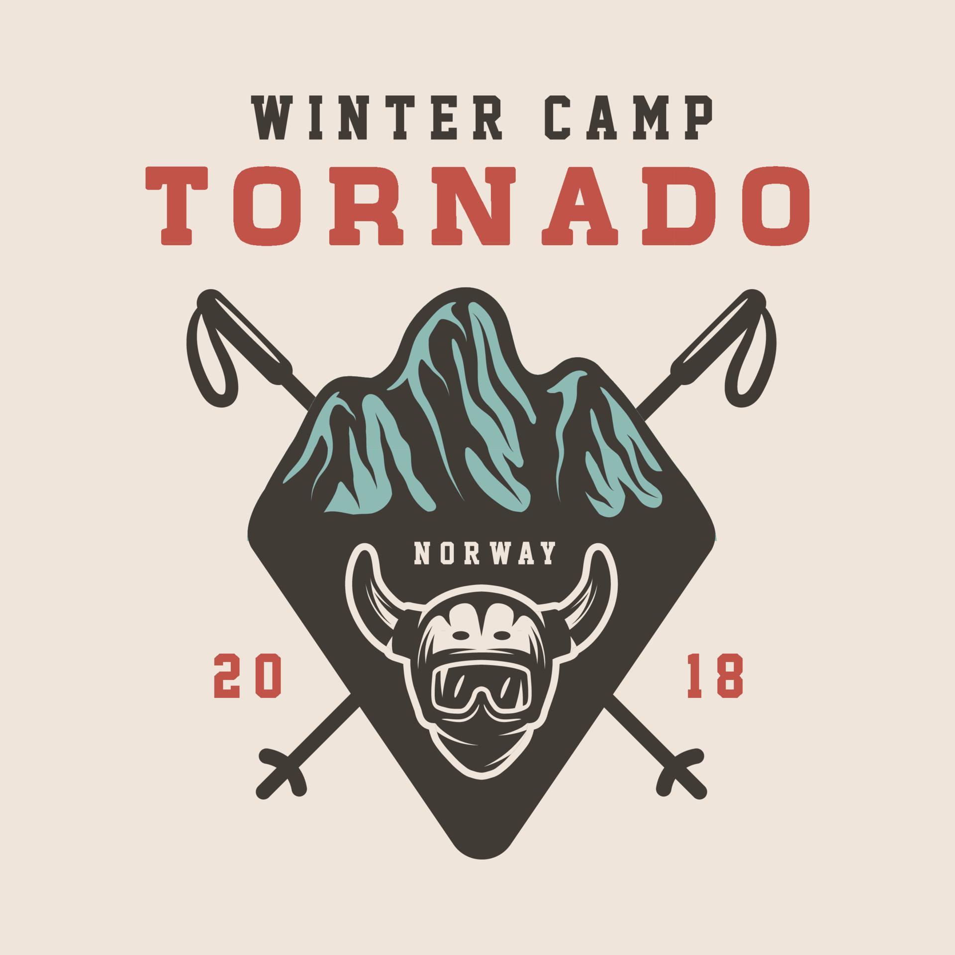 Vintage retro winter sport ski snowboard or adventure emblem, logo ...