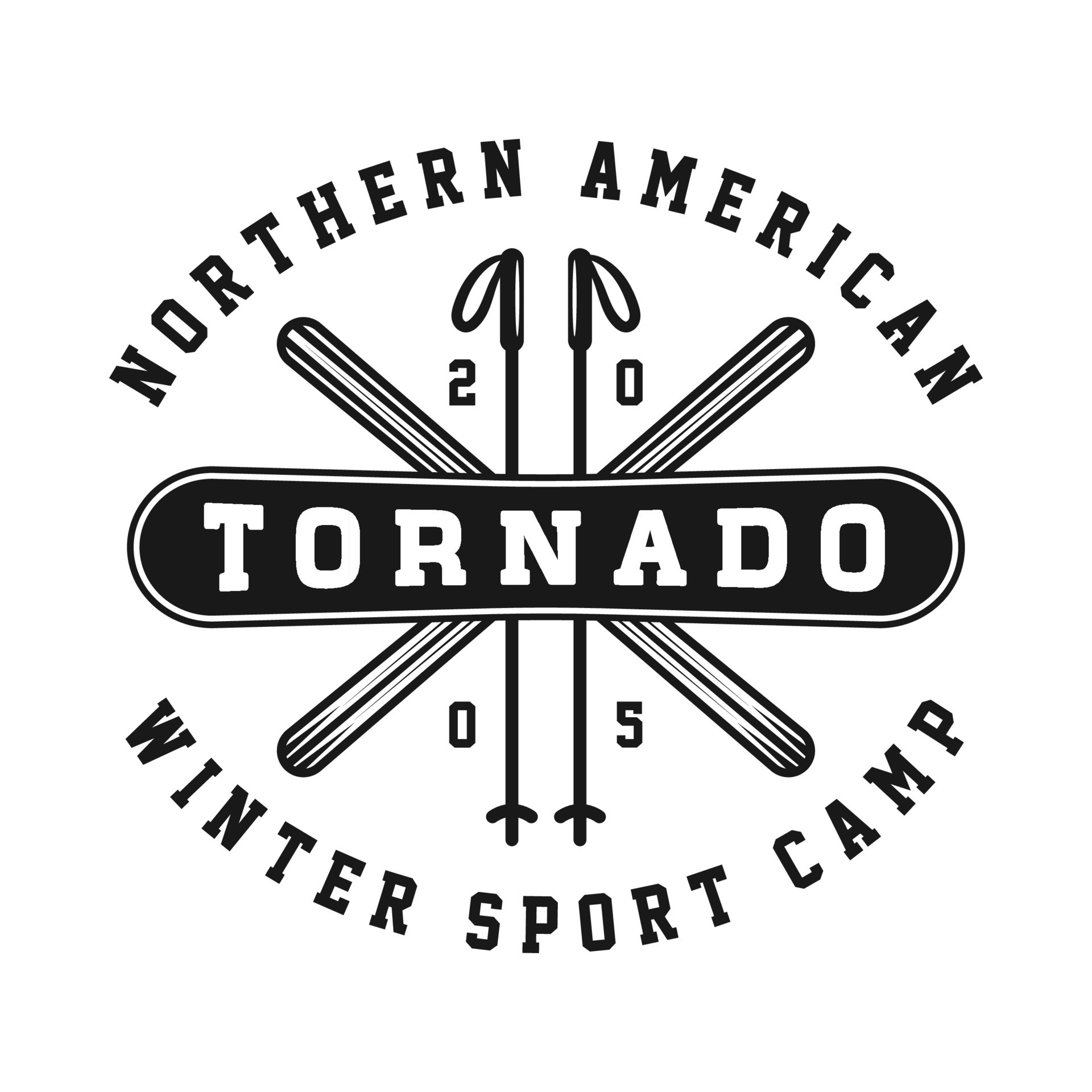 Vintage retro winter sport ski snowboard or adventure emblem, logo ...