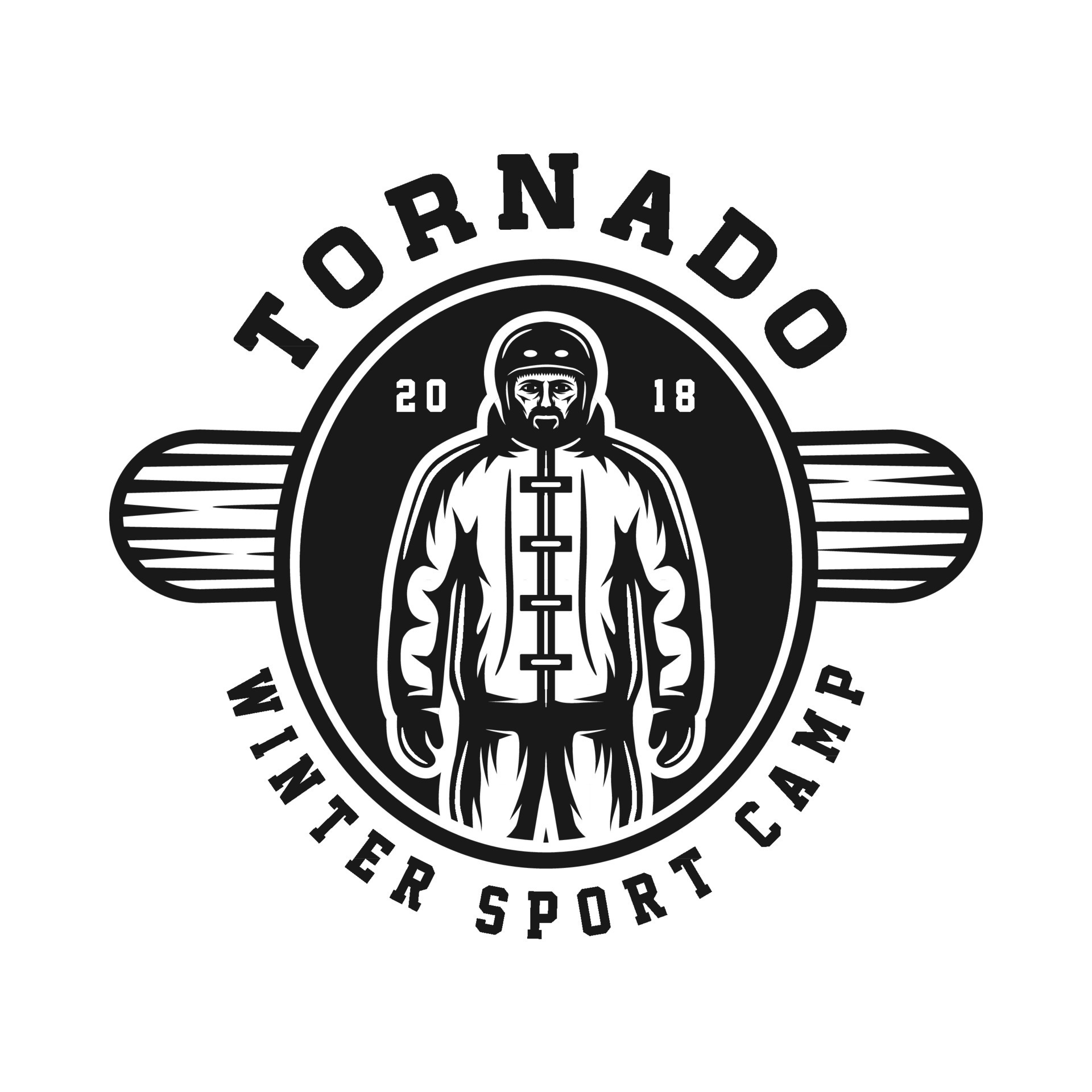 Vintage retro winter sport ski snowboard or adventure emblem, logo ...