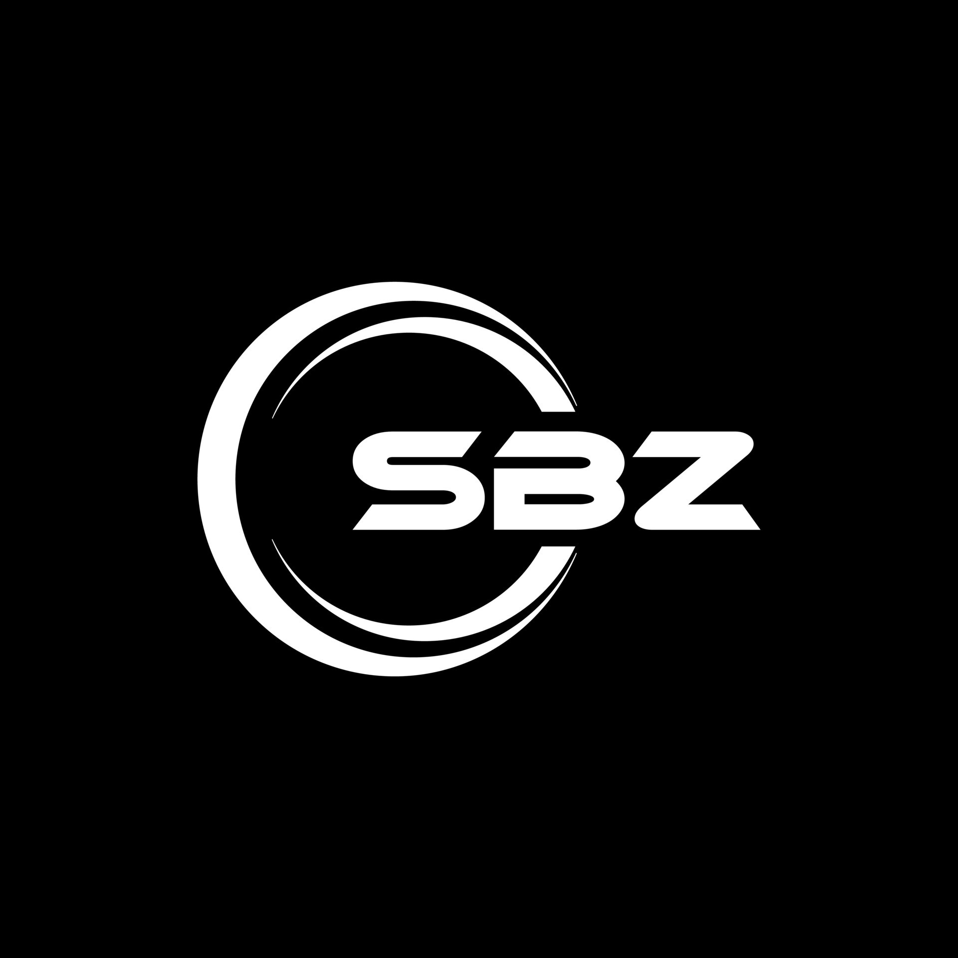 diseño de logotipo de letra sbz con fondo negro en illustrator. logotipo vectorial, diseños de ...