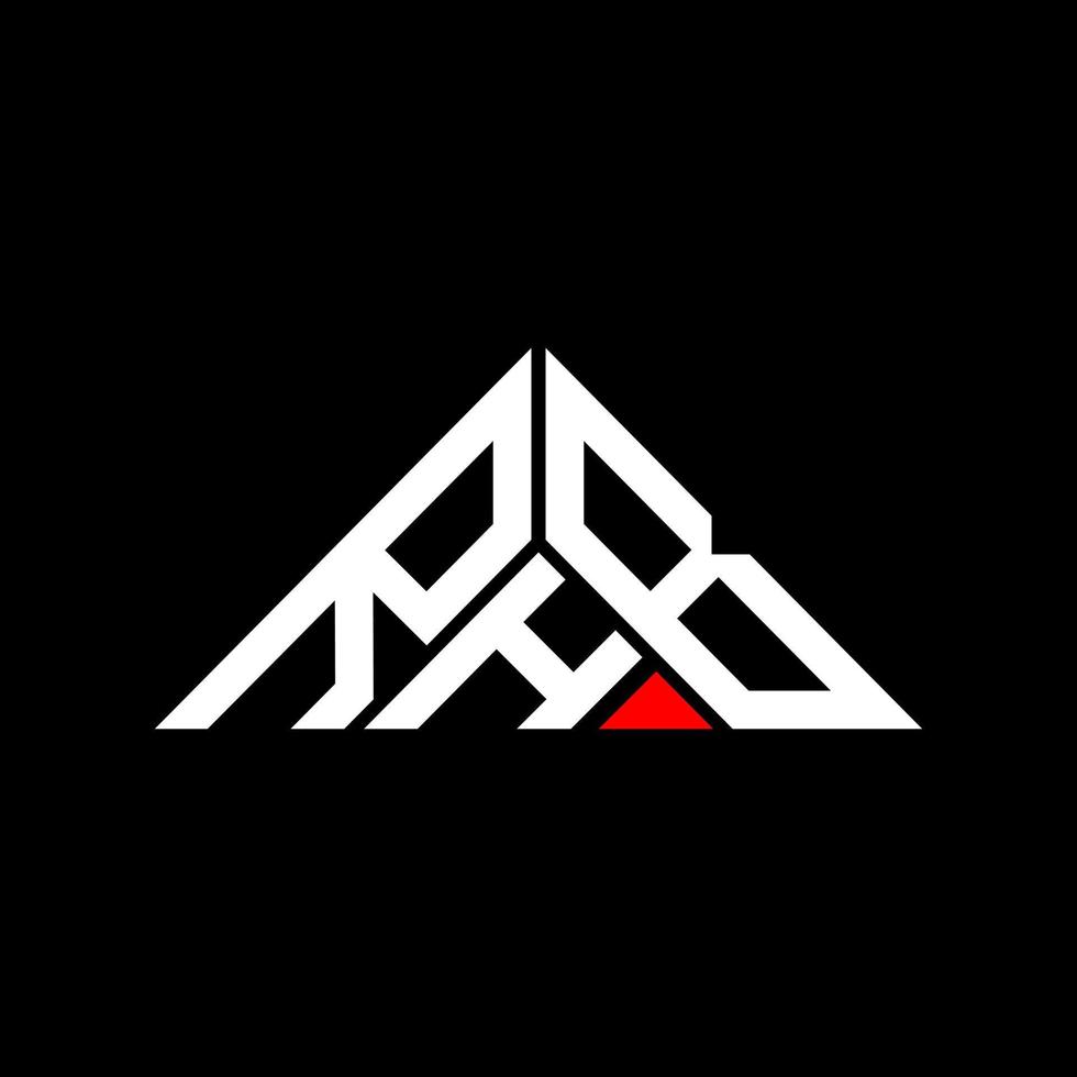 diseño creativo del logotipo de la letra rhb con gráfico vectorial, logotipo simple y moderno de ...