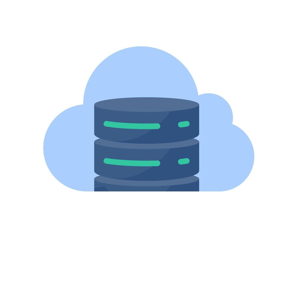 A Database For Storing Large Data In The Cloud Mass Sharing Of Information 12787649 Vector Art