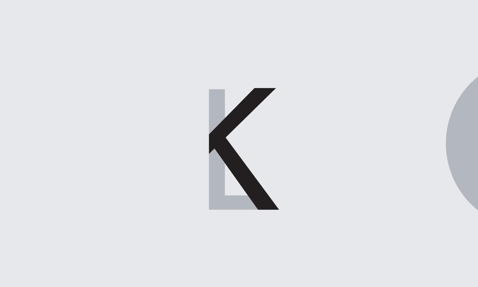 Alphabet Letters Initials Monogram Logo Lk Kl L And K 12790522 Vector