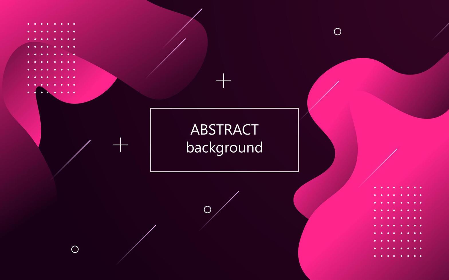 Abstract Dark Purple Pink Liquid Color Gradient Wavy Geometric Fluid Shape Background Eps10