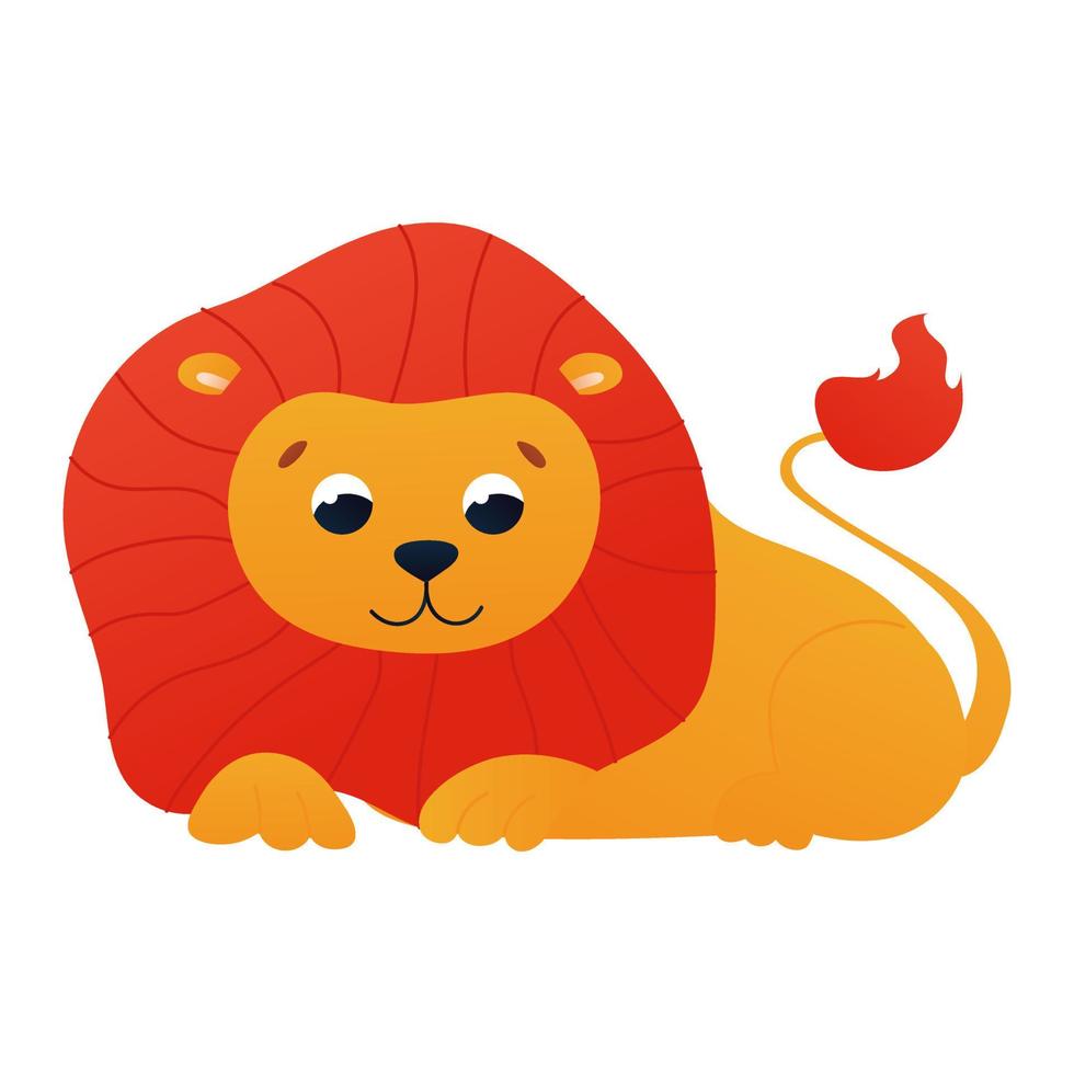 león africano de dibujos animados que pone el personaje en estilo ... león africano de dibujos animados que pone el personaje en estilo ...