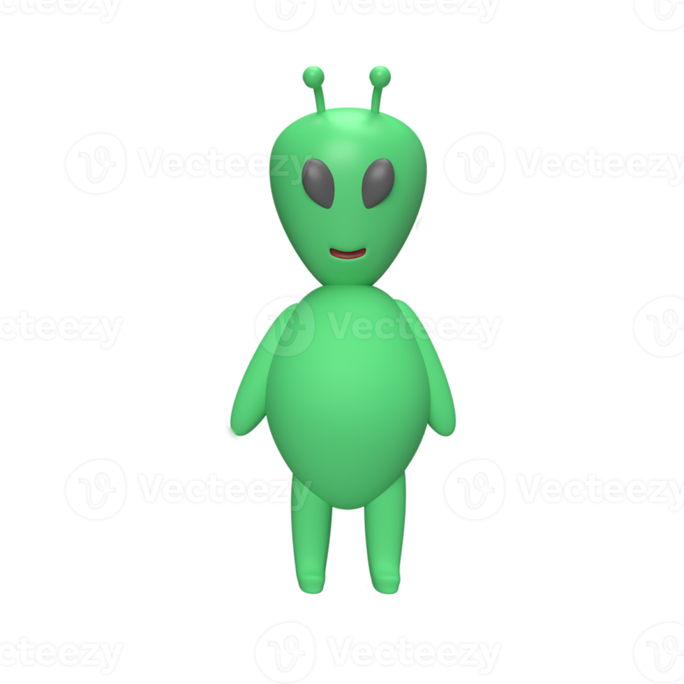 3d Alien Rendered Object Illustration 12794201 Png