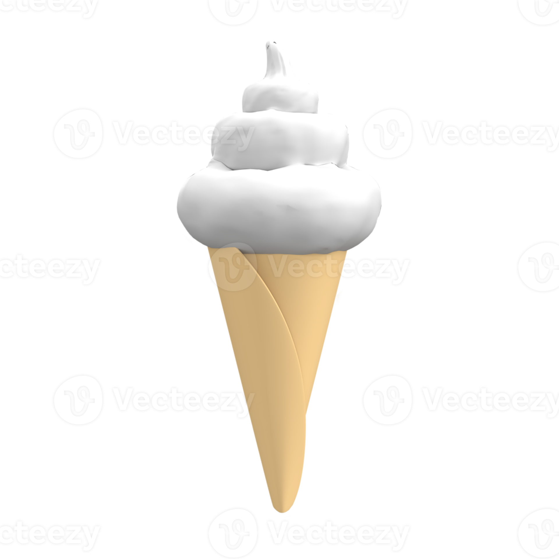 3D Vanilla flavored ice cream . Rendered object illustration 12794443 PNG 3D Vanilla flavored ice cream . Rendered object illustration 12794443 PNG