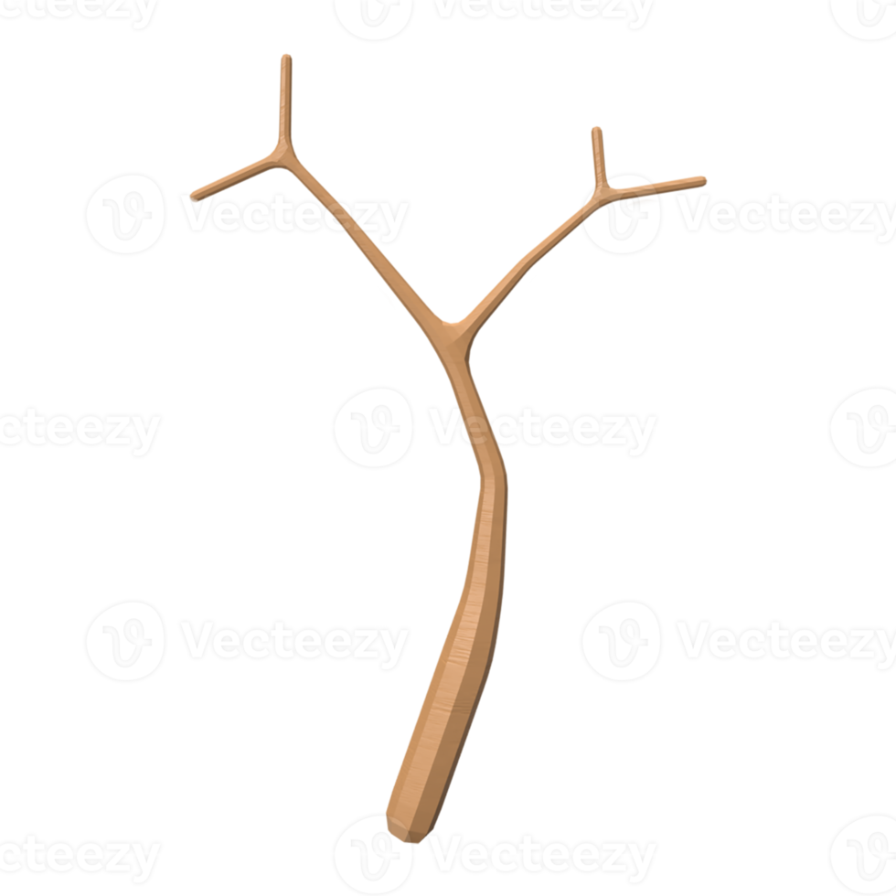 Dry twig. 3d render 12794611 PNG