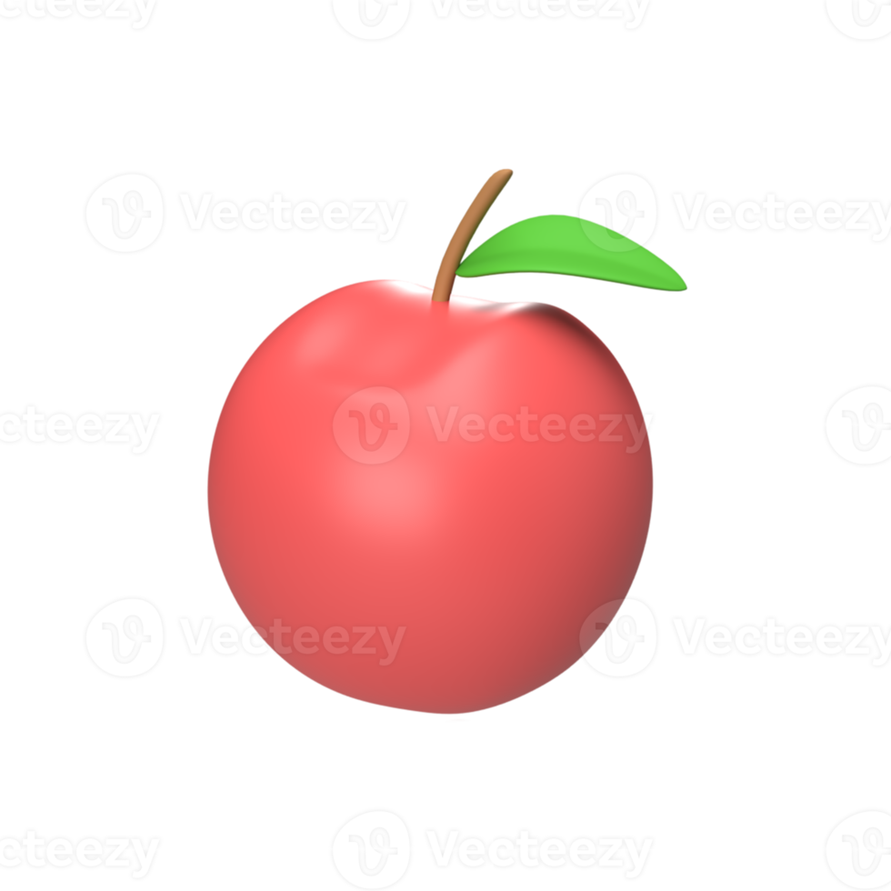 3d Apple Rendered Object Illustration 12794808 Png