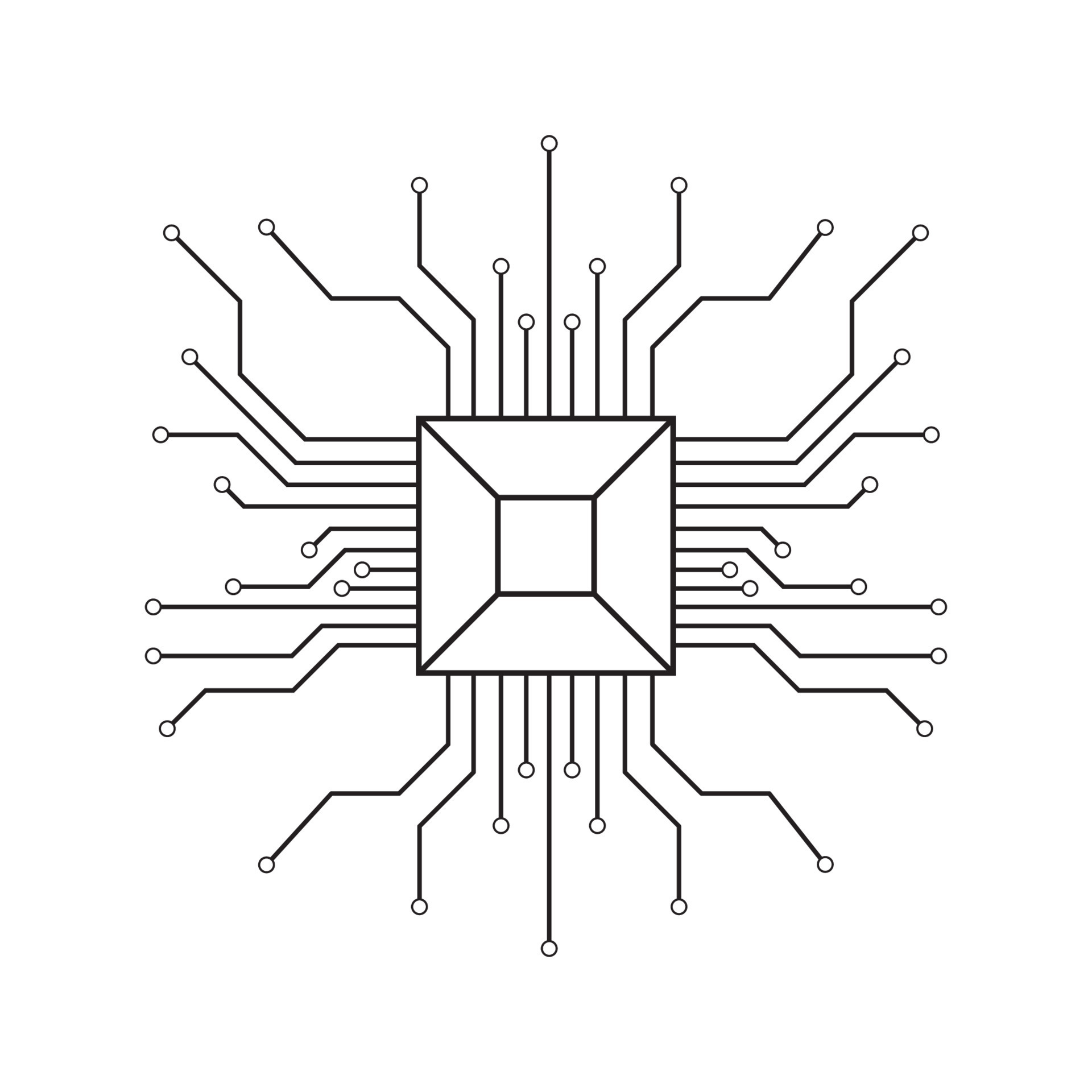 Computer Vector Background With Circuit 12796385 Vector Art At Vecteezy
