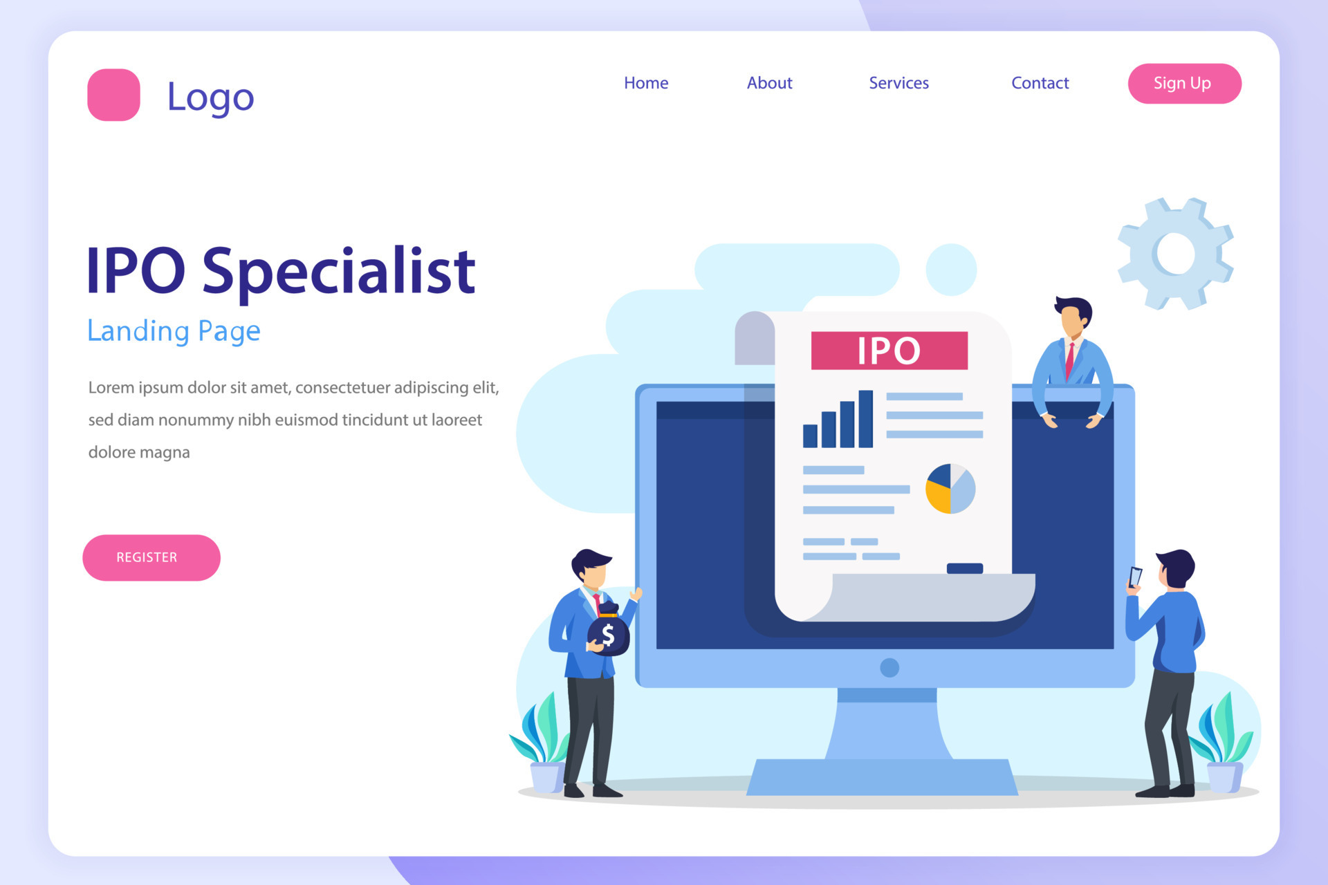 IPO Initial Public Offering Concept. IPO landing page website flat ... IPO Initial Public Offering Concept. IPO landing page website flat ...