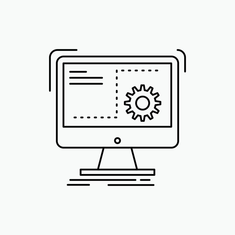 Command Computer Function Process Progress Line Icon Vector Isolated Illustration 12797787