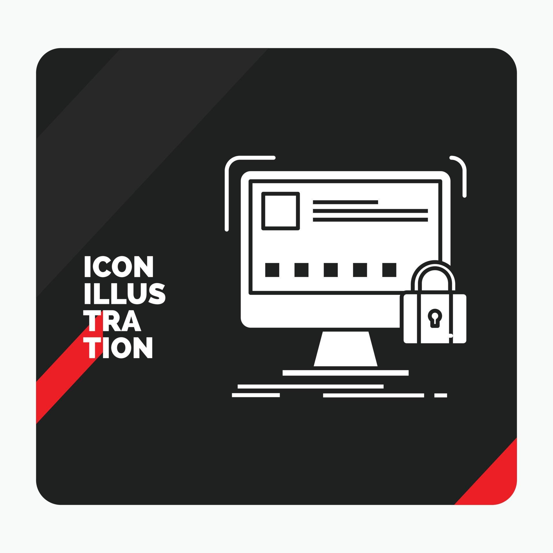 Red And Black Creative Presentation Background For Protect Protection Lock Safety Secure