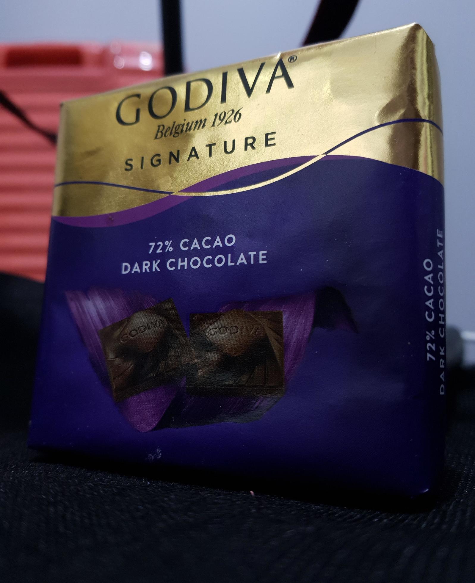 Turkey on July 2022. Godiva Signature Chocolate with 72 percent cacao dark chocolate 12797955 ...