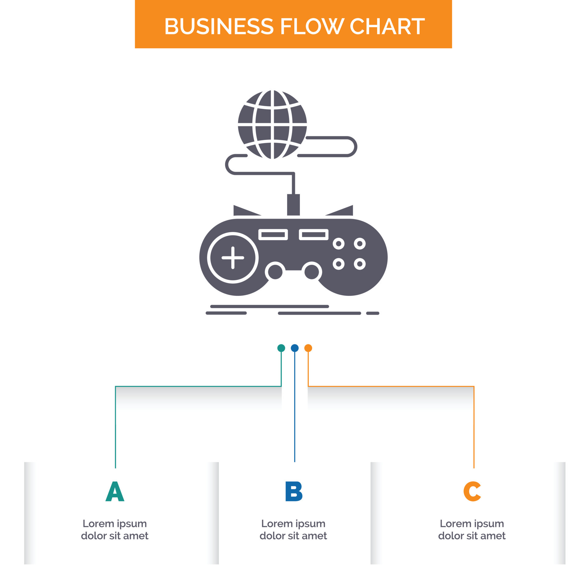 Game, gaming, internet, multiplayer, online Business Flow Chart Design ...