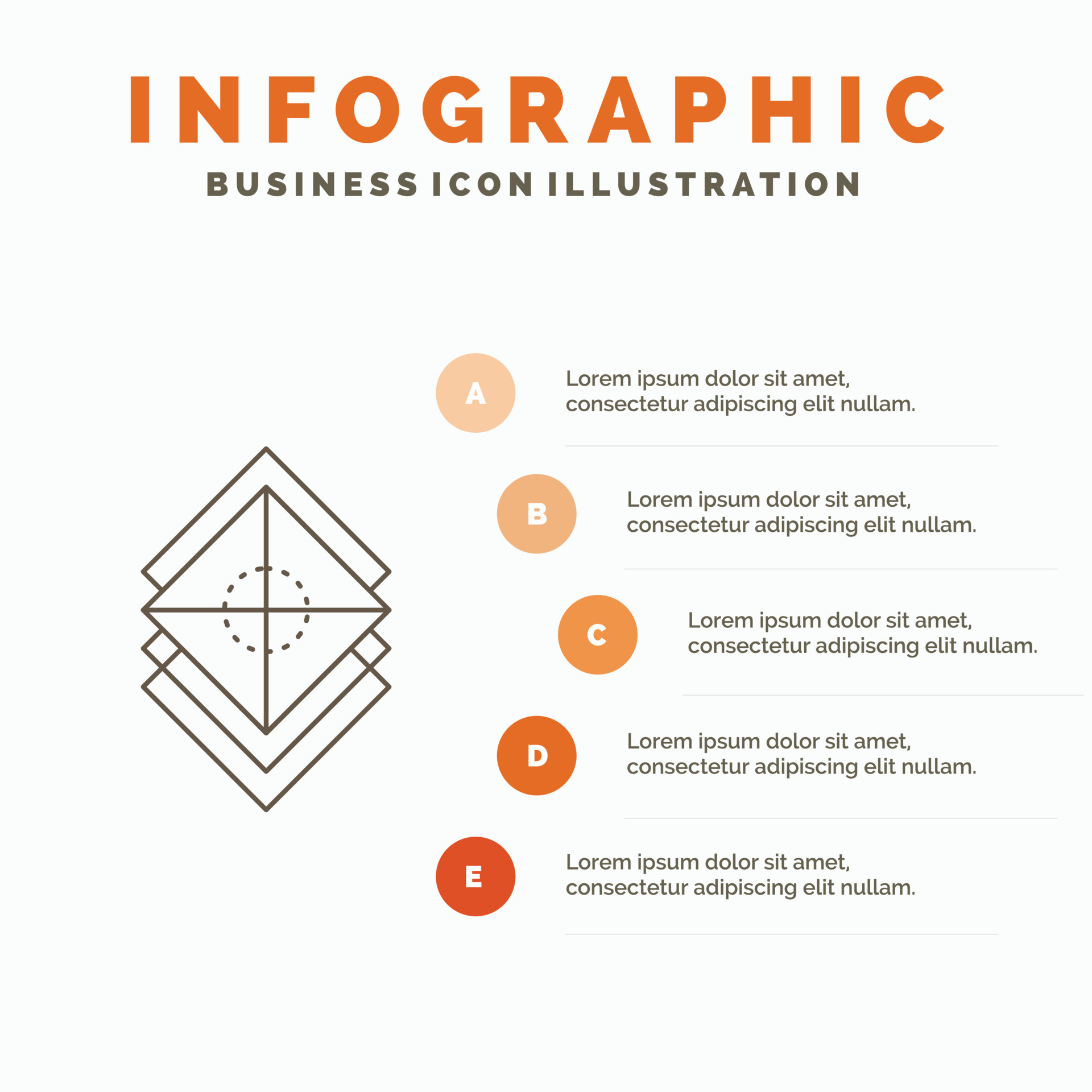 Arrange Design Layers Stack Layer Infographics Template For Website And Presentation Line