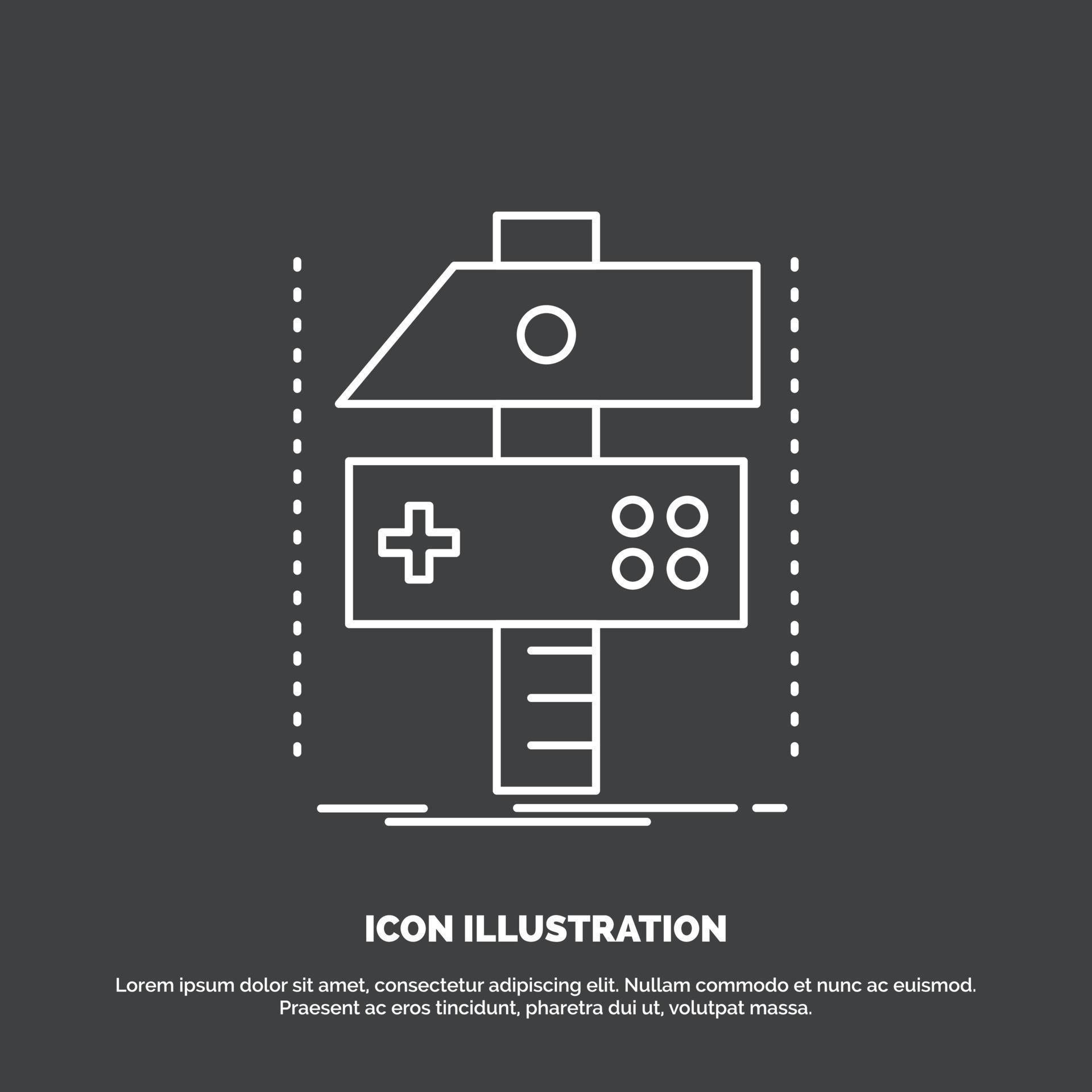 Build Craft Develop Developer Game Icon Line Vector Symbol For Ui And Ux Website Or Mobile