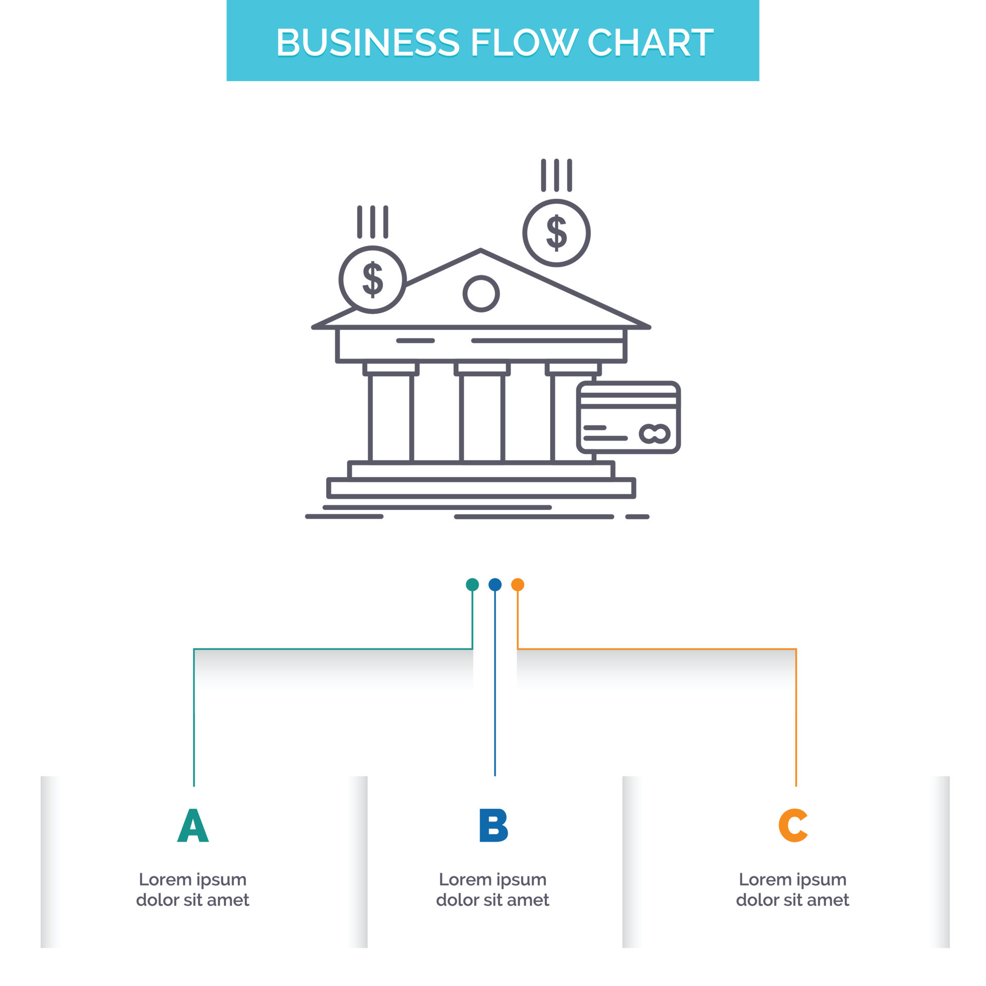 bank, payments, banking, financial, money Business Flow Chart Design ...