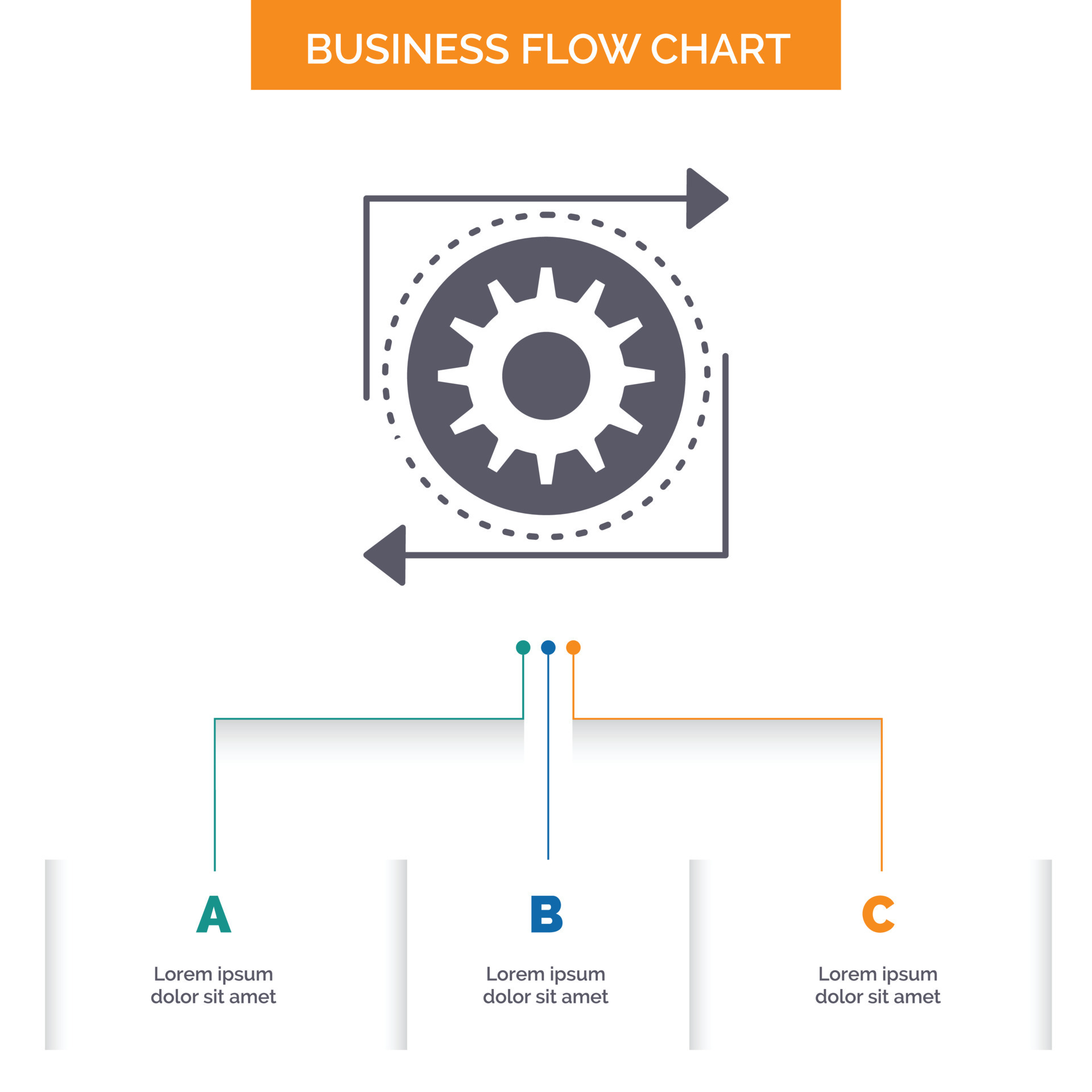 Management Process Flow Icon