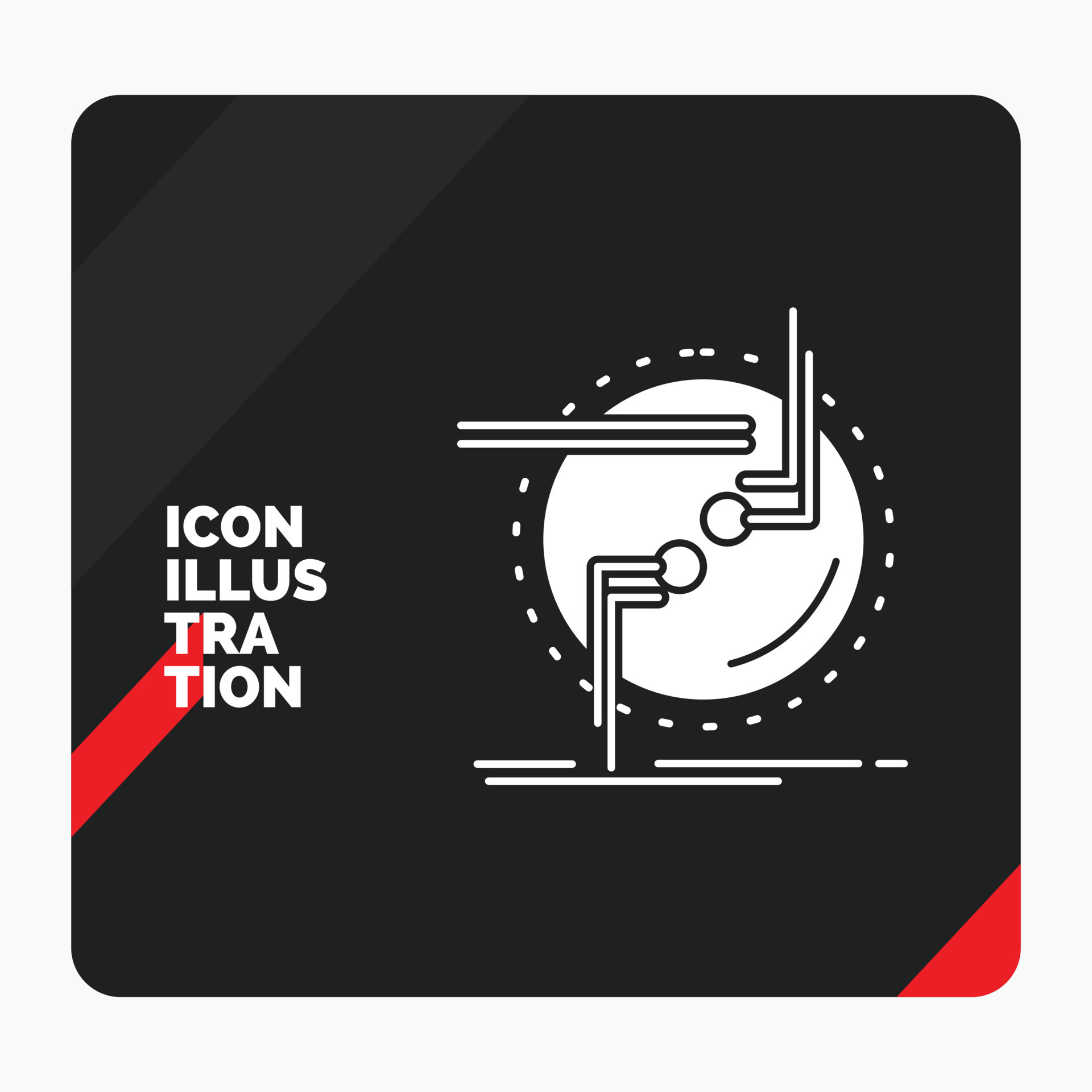 Red And Black Creative Presentation Background For Chain Connect