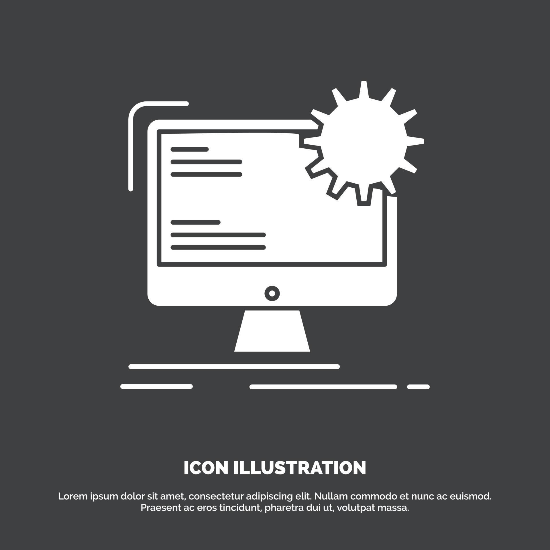 Internet. layout. page. site. static Icon. glyph vector symbol for UI and UX. website or mobile ...