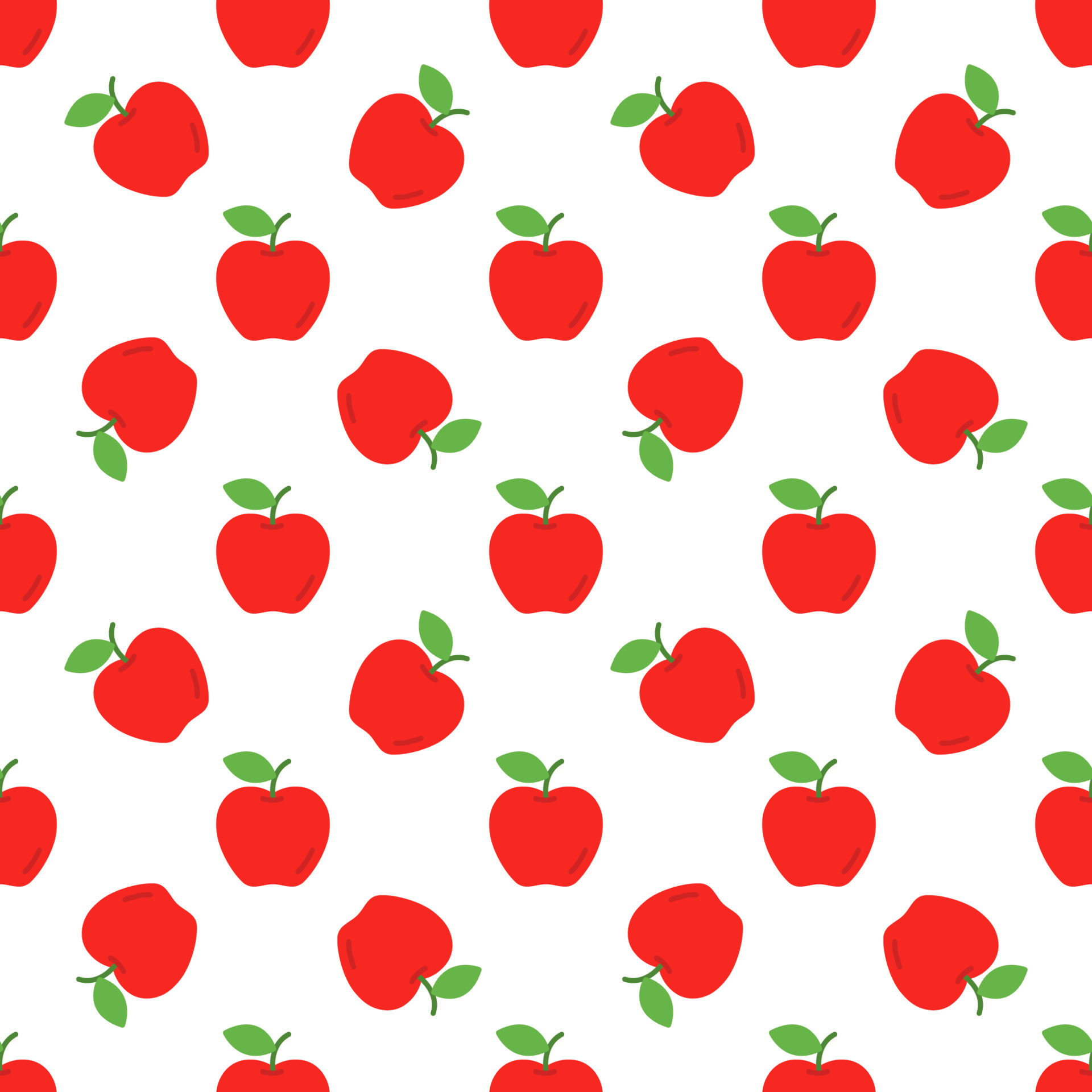 Cartoon Apple Seamless Pattern Background 12804684 Vector Art At Vecteezy