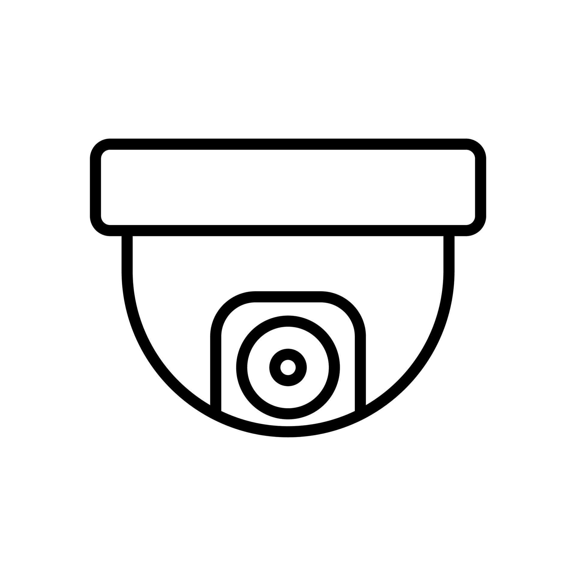Security Camera Outline Icon 12804737 Vector Art At Vecteezy
