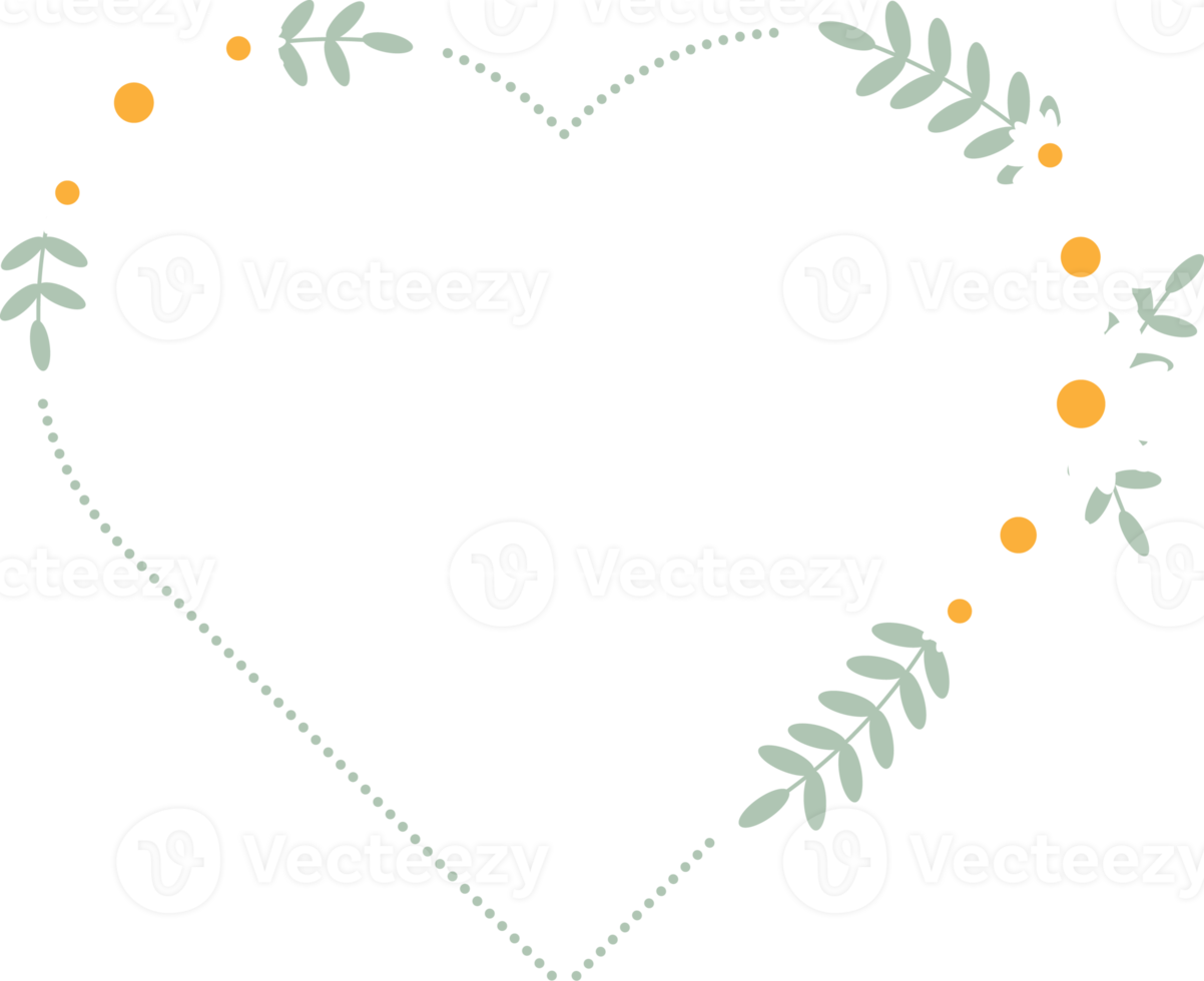 Cute Flat Style White Daisy Flower Wreath Frame 12805683 Png