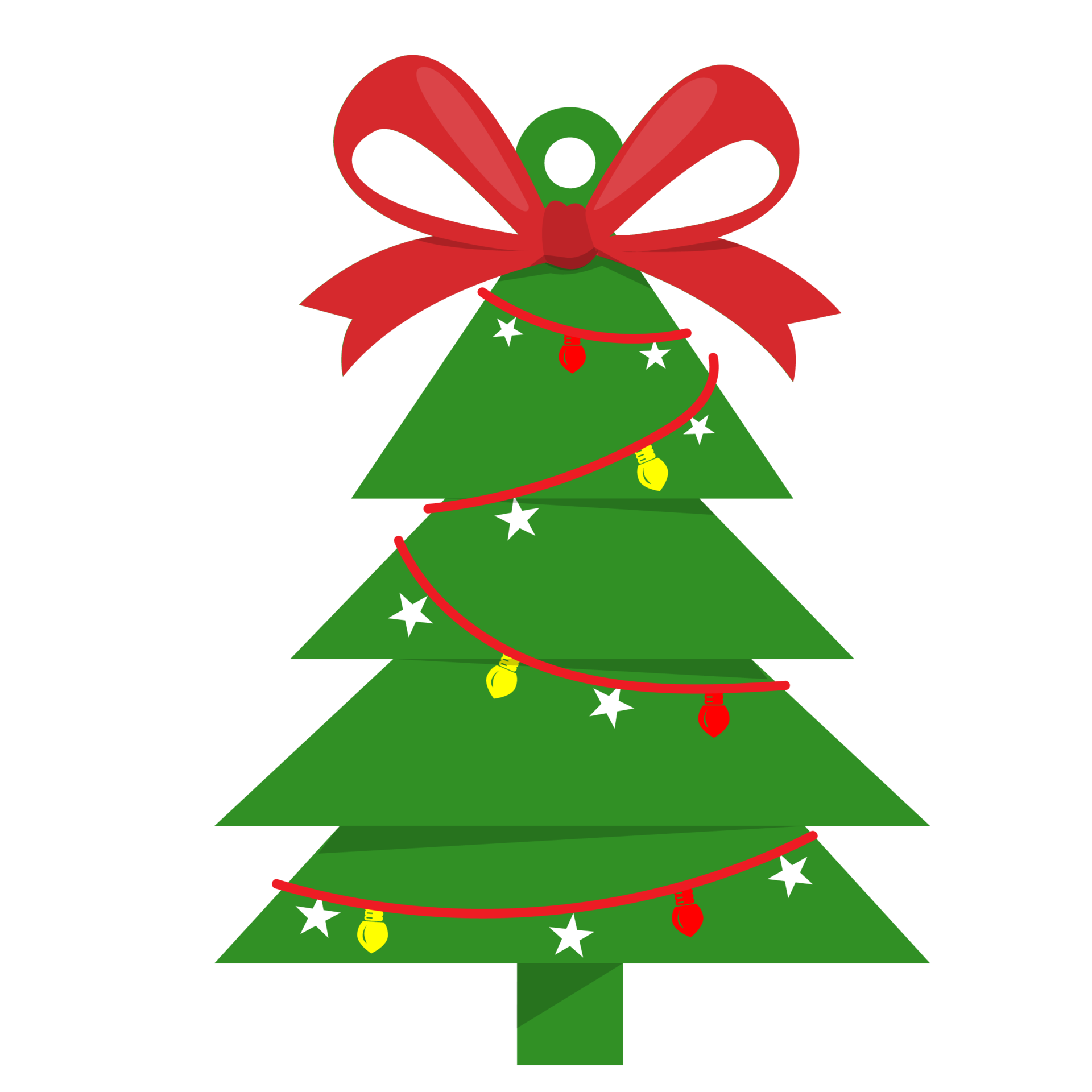 Christmas Decorated Tree 12805865 Png