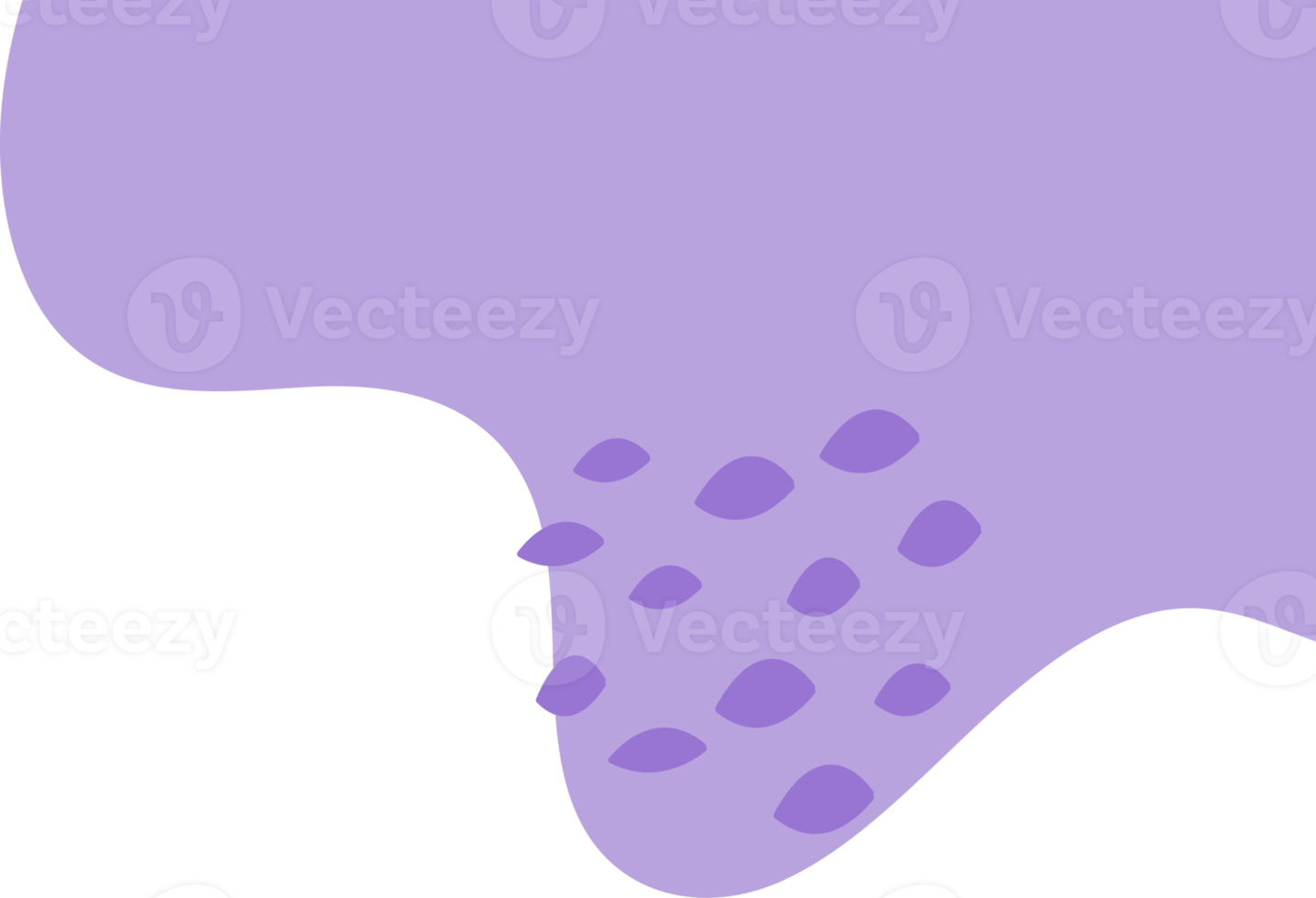 Abstract Blob Shape Corner Decoration 12805953 Png