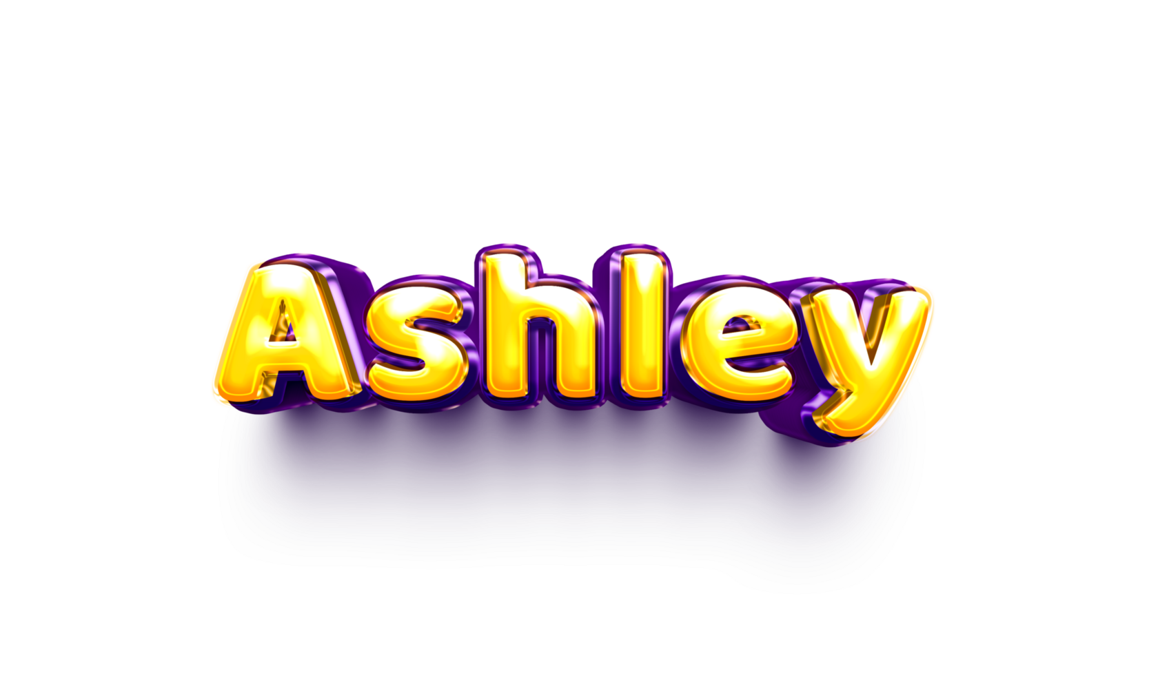 Girl Name Inflated Air Foil Shiny Celebration Decoration Ashley 12806331 Png