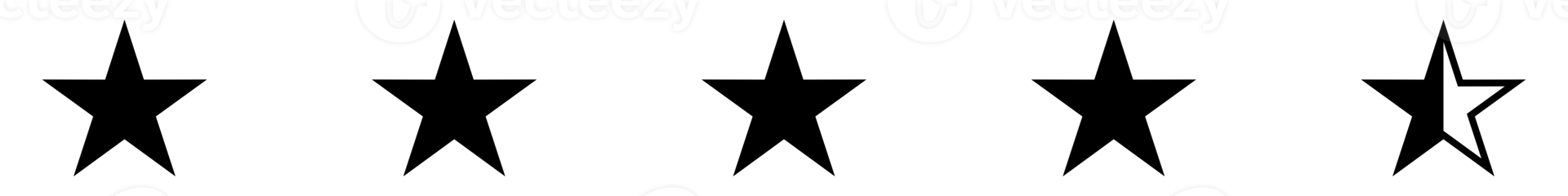 Five Star Sign, 5 Star Rating Icon Symbol for Pictogram, Apps, Website or Graphic Design Element ...