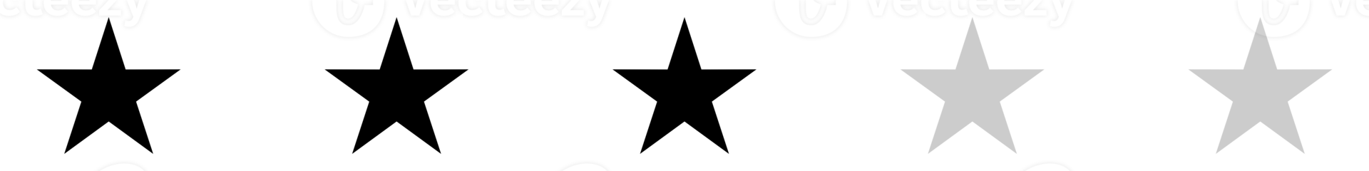 Five star, 5 Star Sign. Star Rating Icon Symbol for Pictogram, Apps, Website or Graphic Design ...